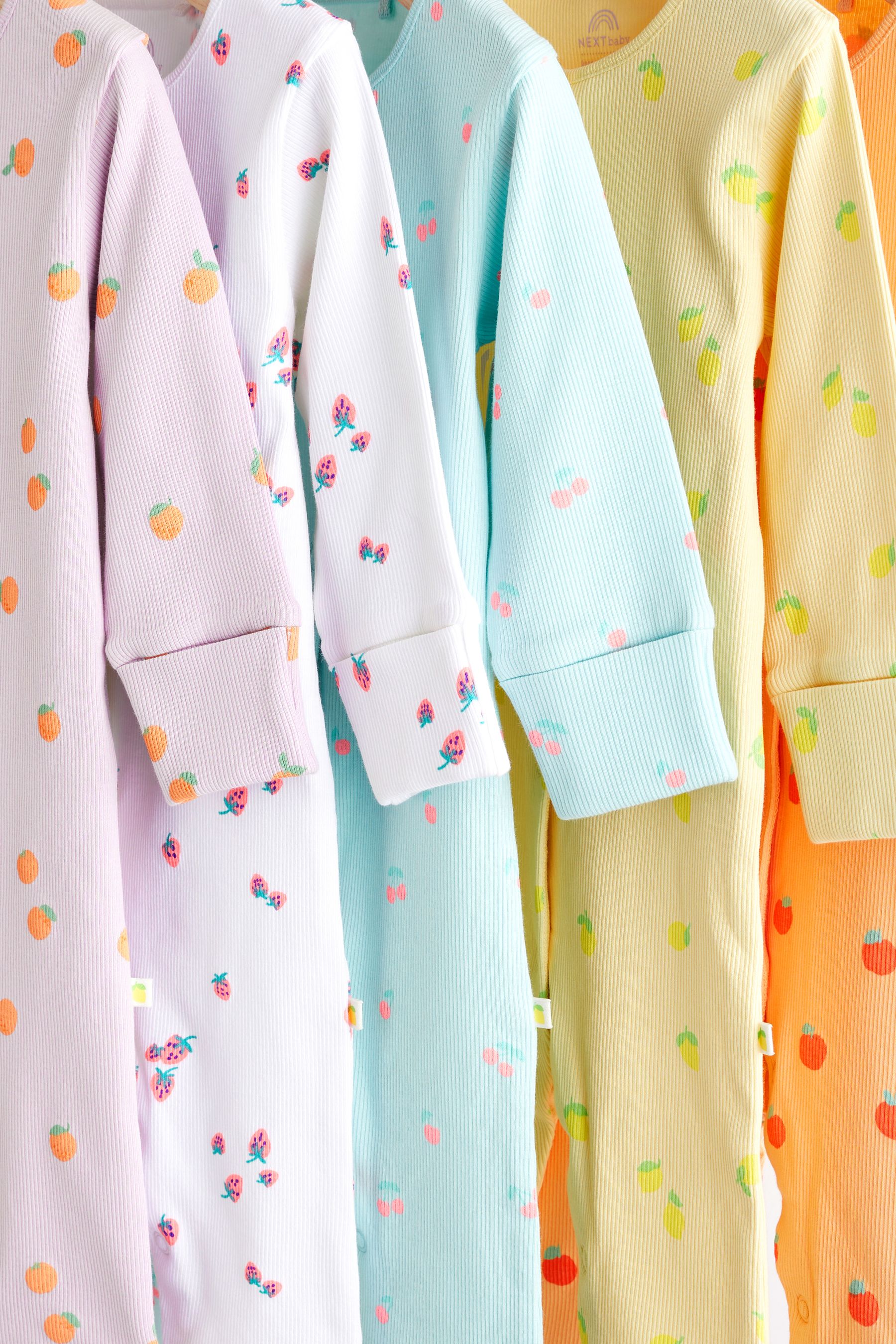 Buy Multi Fruit Print Baby Footless Sleepsuits 5 Pack (0mths-2yrs) from ...