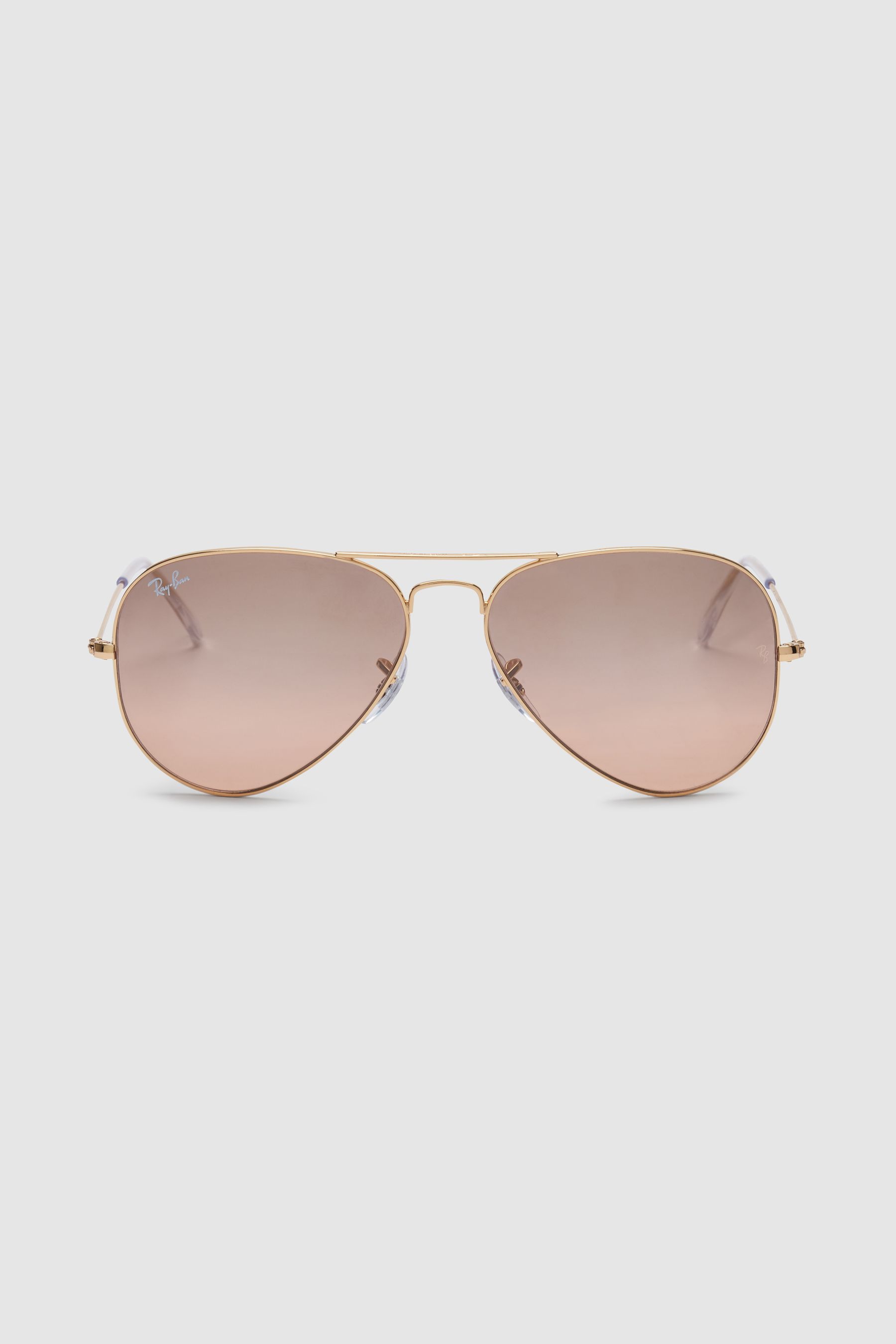 Buy Ray-Ban Rose Gold Aviator Large Metal Sunglasses from the Next UK ...