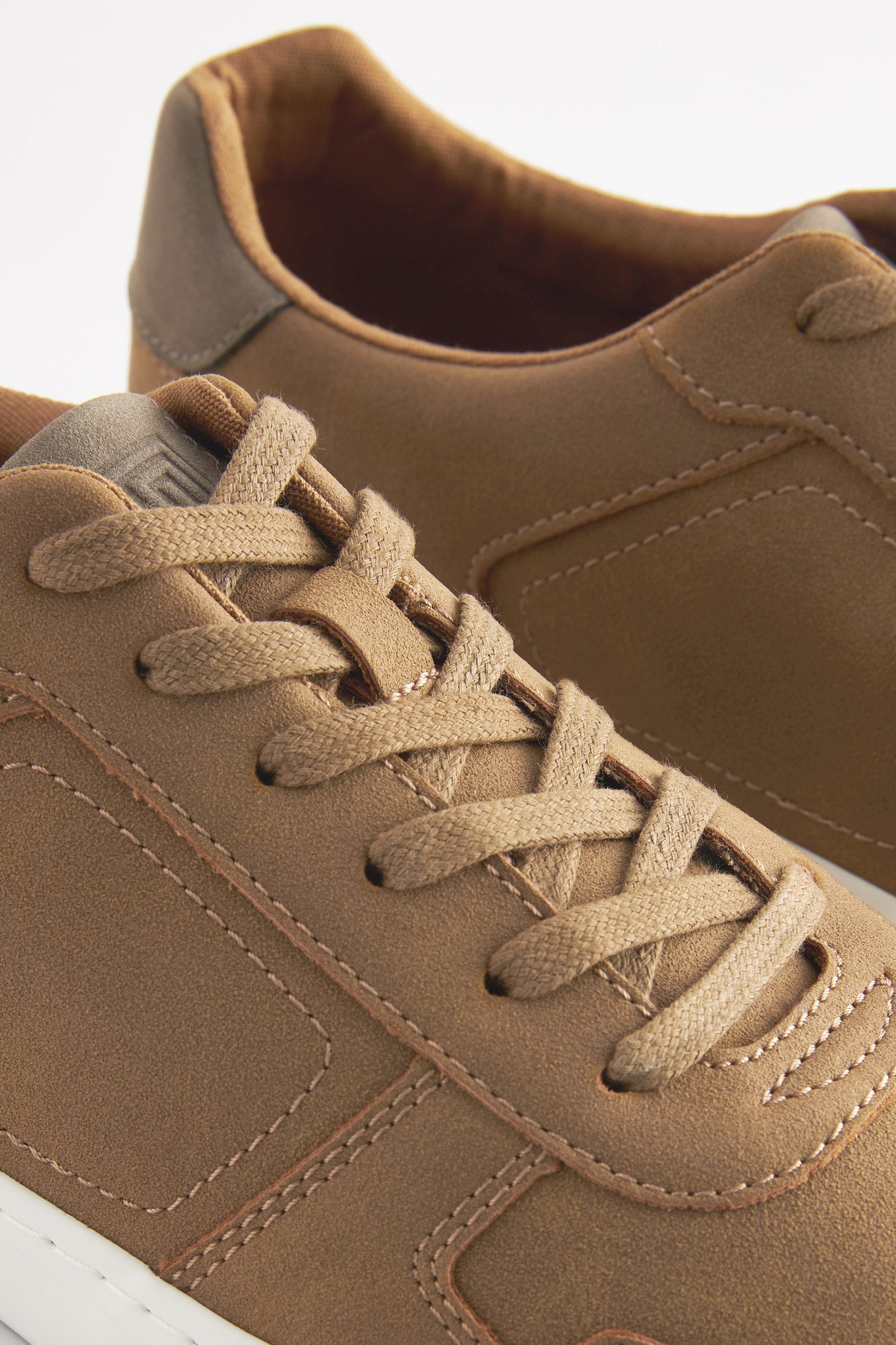 Buy Tan Brown Lace Up Low Trainers from the Next UK online shop