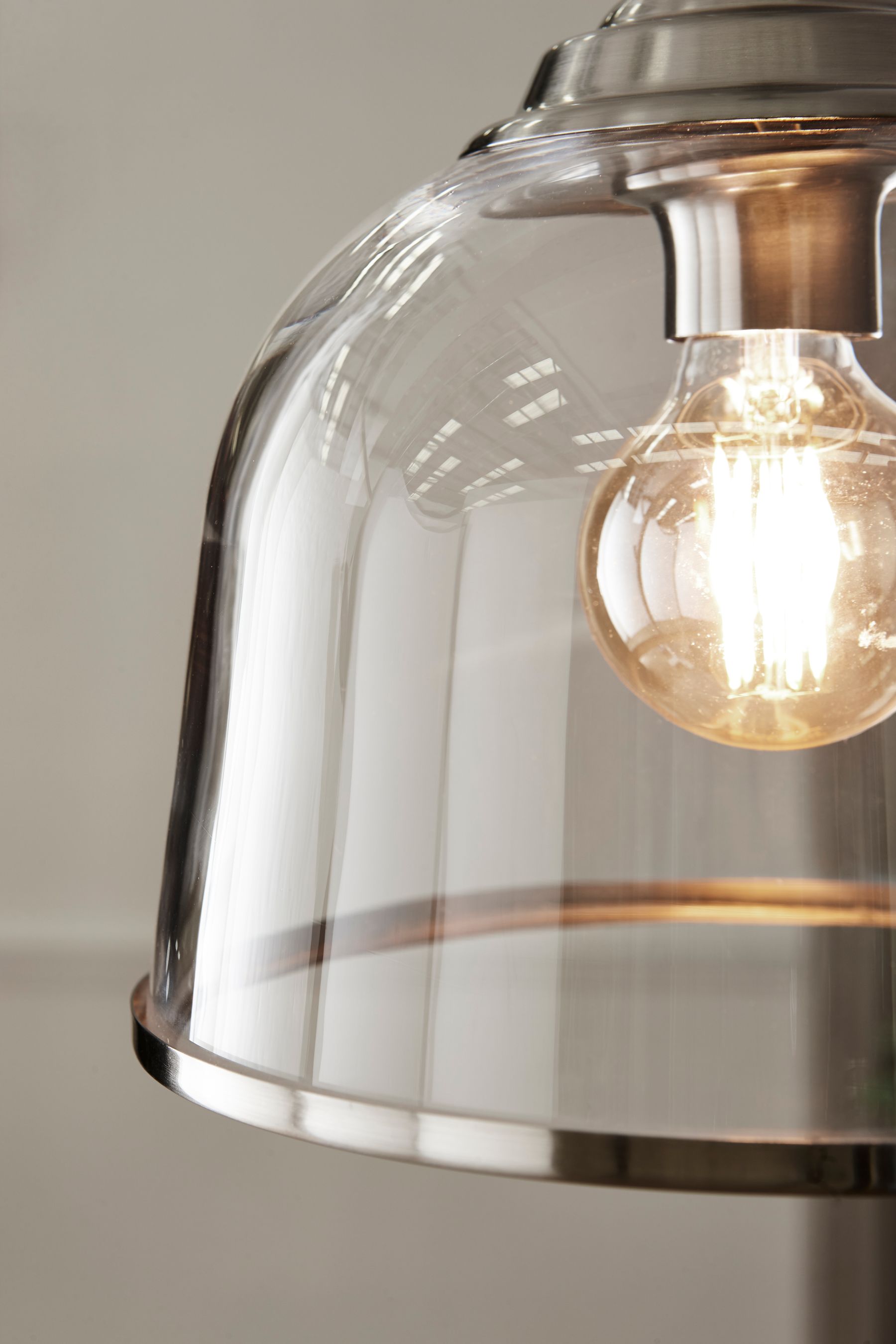 Buy Brushed Chrome Gloucester Ceiling Light Pendant from Next Ireland