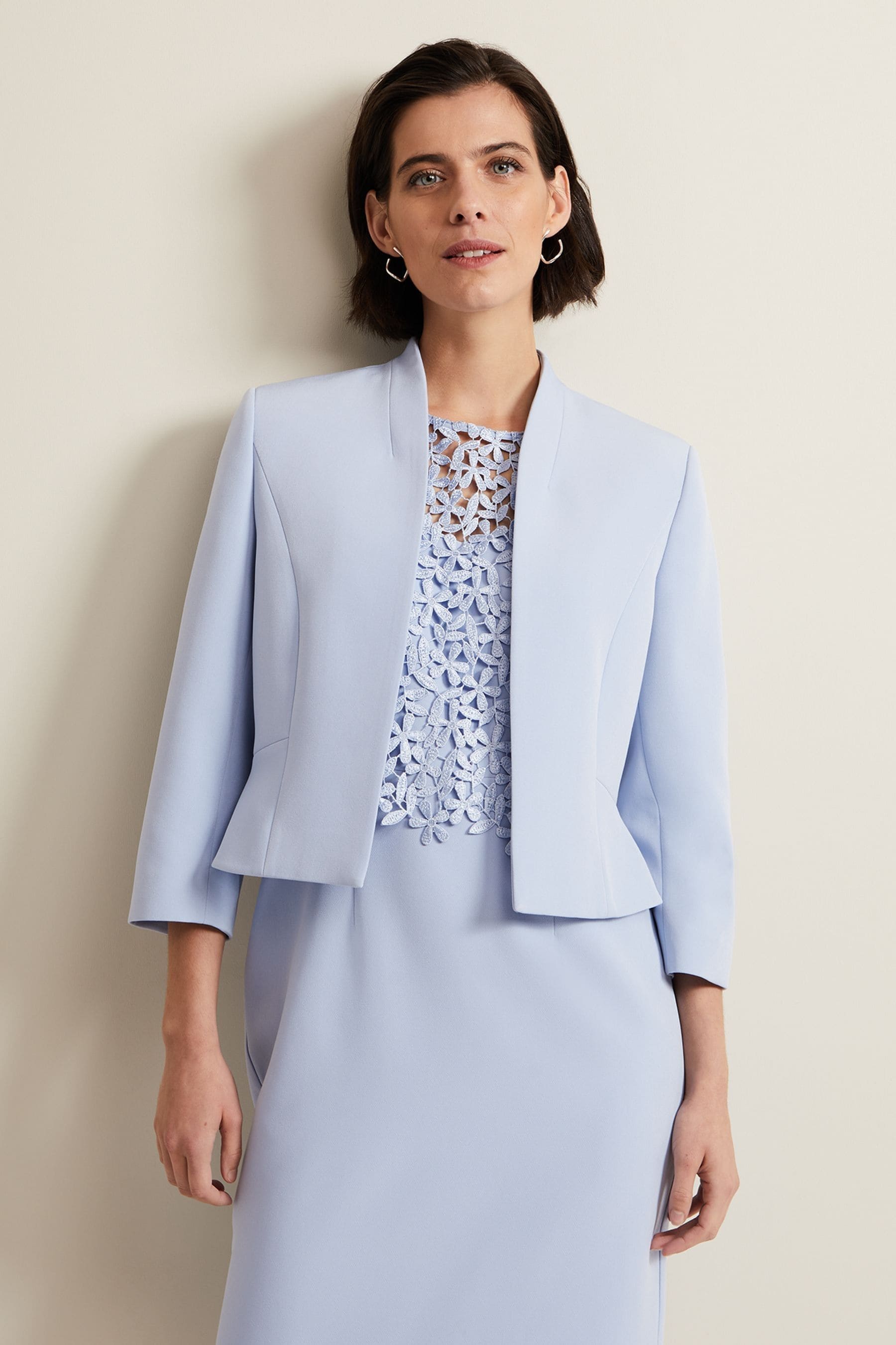 Buy Phase Eight Blue Petite Daisy Peplum Jacket from the Next UK online ...