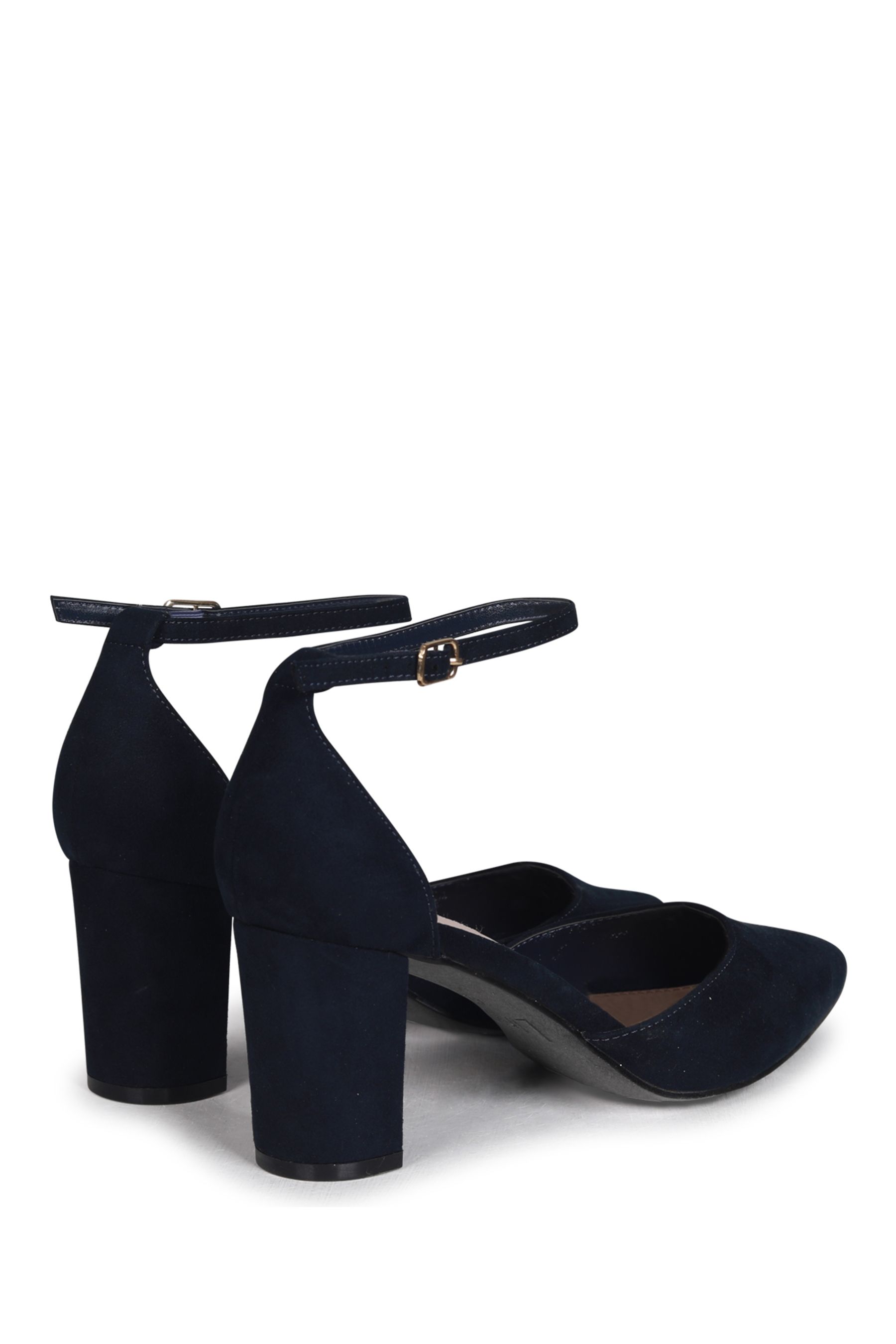 Buy Linzi Blue Jude Closed Back Court Block Heels from the Next UK ...