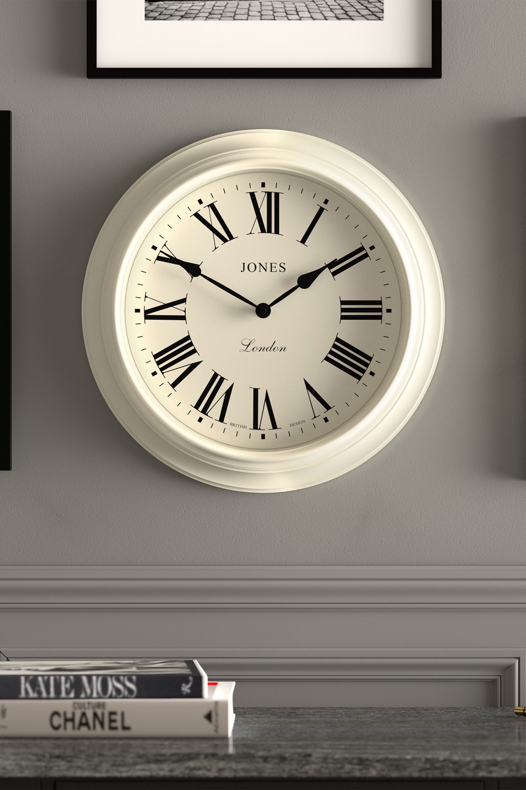 Buy Jones Clocks Grey A Classic Wall Clock from the Next UK online shop