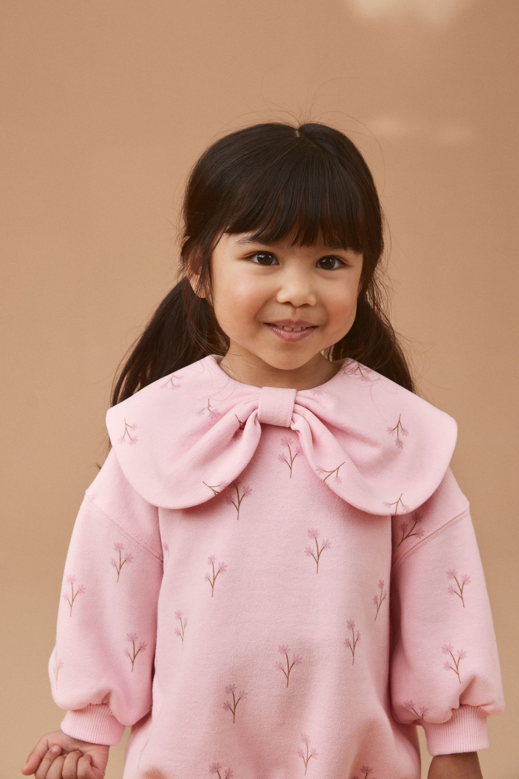 Buy Pink Bow Collar Sweatshirt & Leggings Set (3mths-7yrs) from Next ...