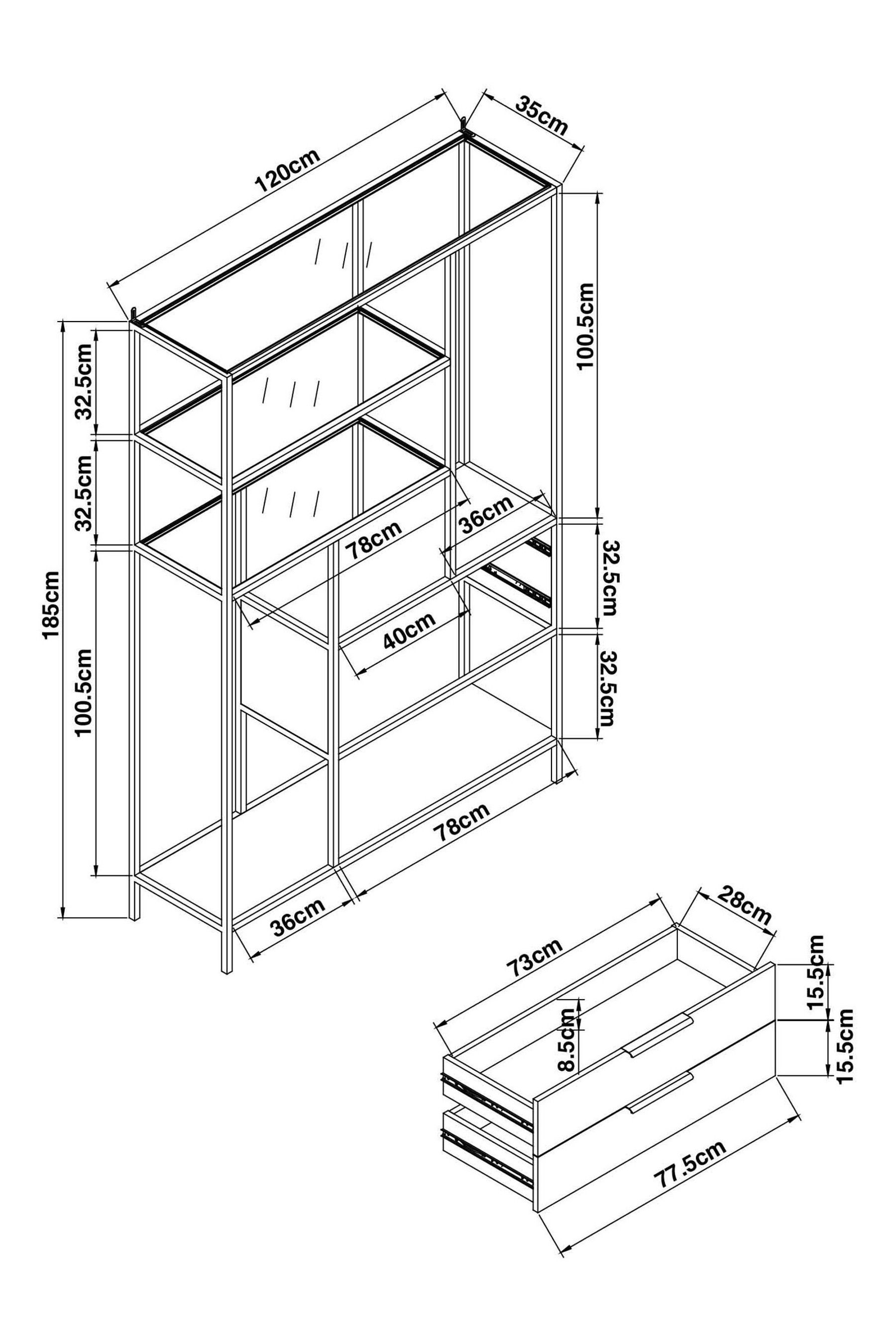 Buy Dark Bronx Glass Storage Shelf from the Next UK online shop