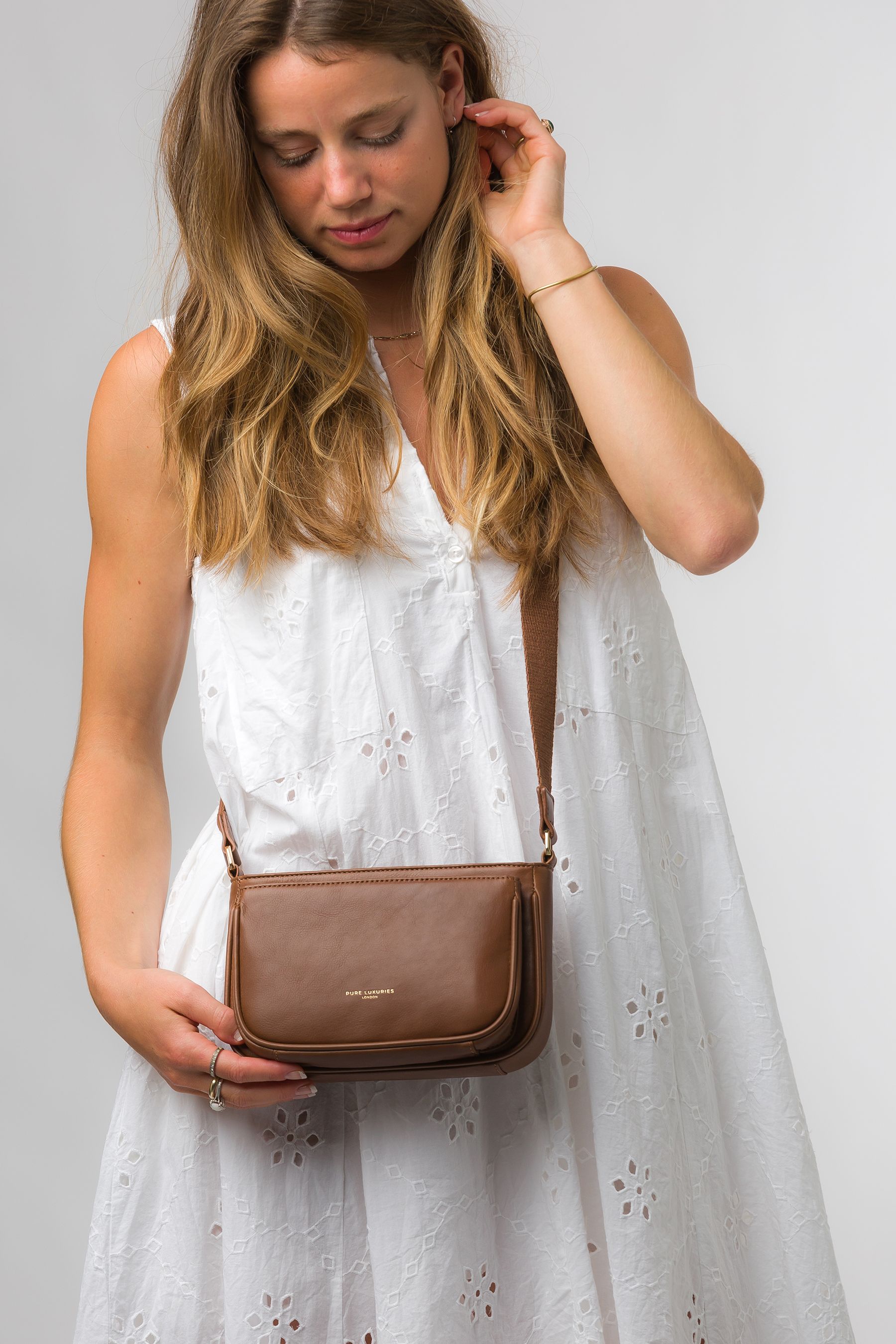 Buy Pure Luxuries London Bree Nappa Leather Cross-Body Bag from the ...