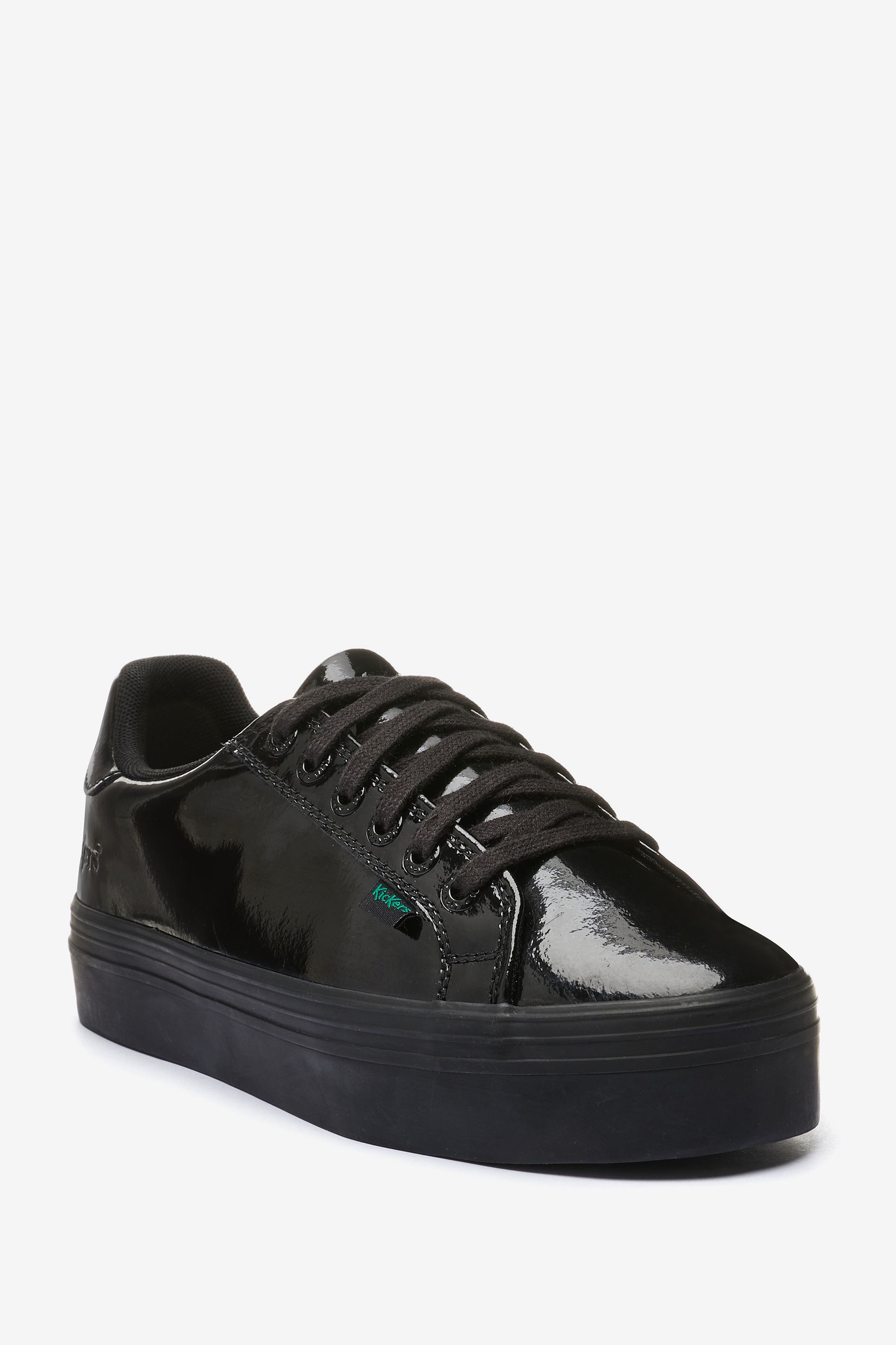 Buy Kickers Youth Tovni Stack Patent Leather Black Shoes from the Next ...