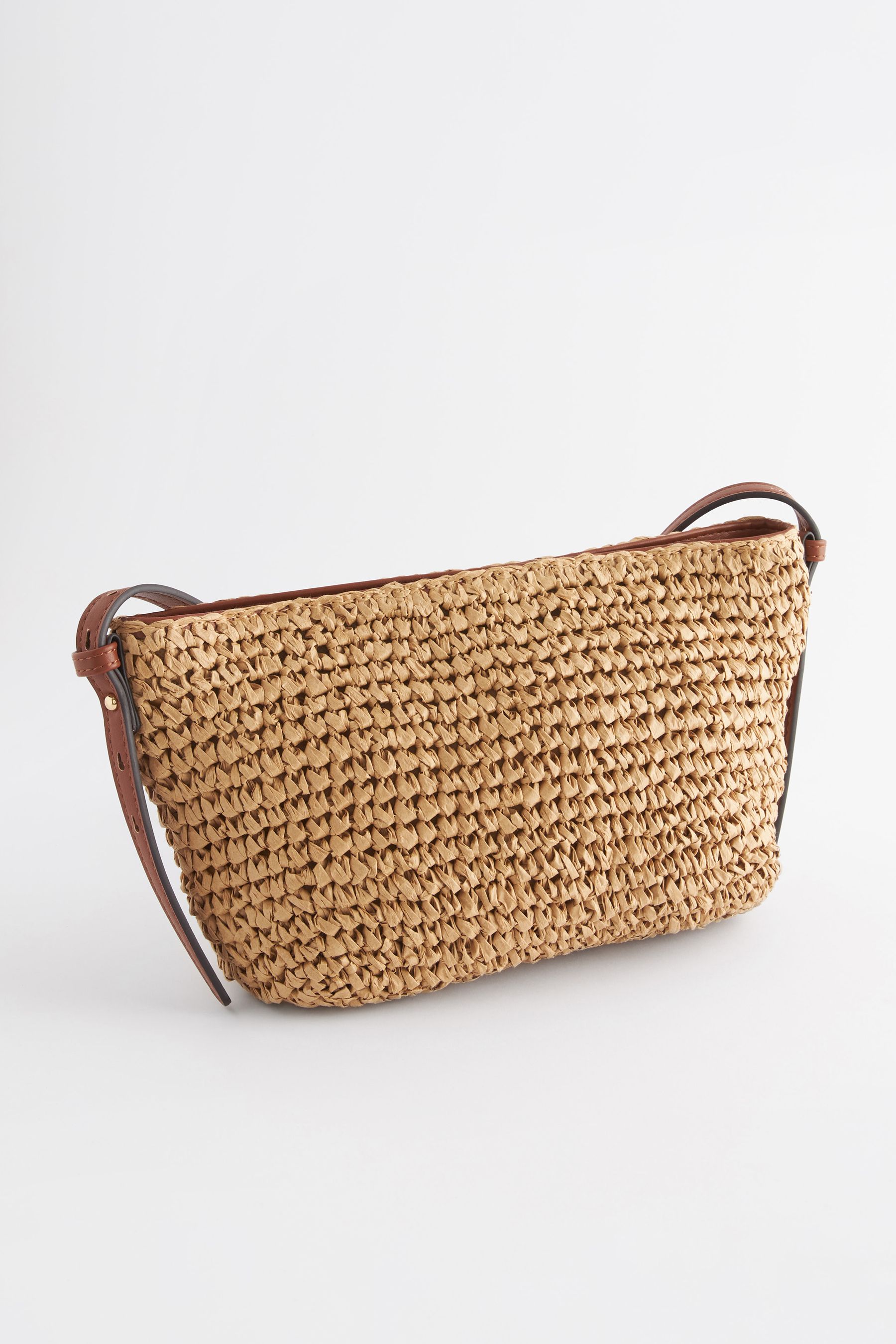 Buy Neutral Straw Cross-Body Bag from the Next UK online shop