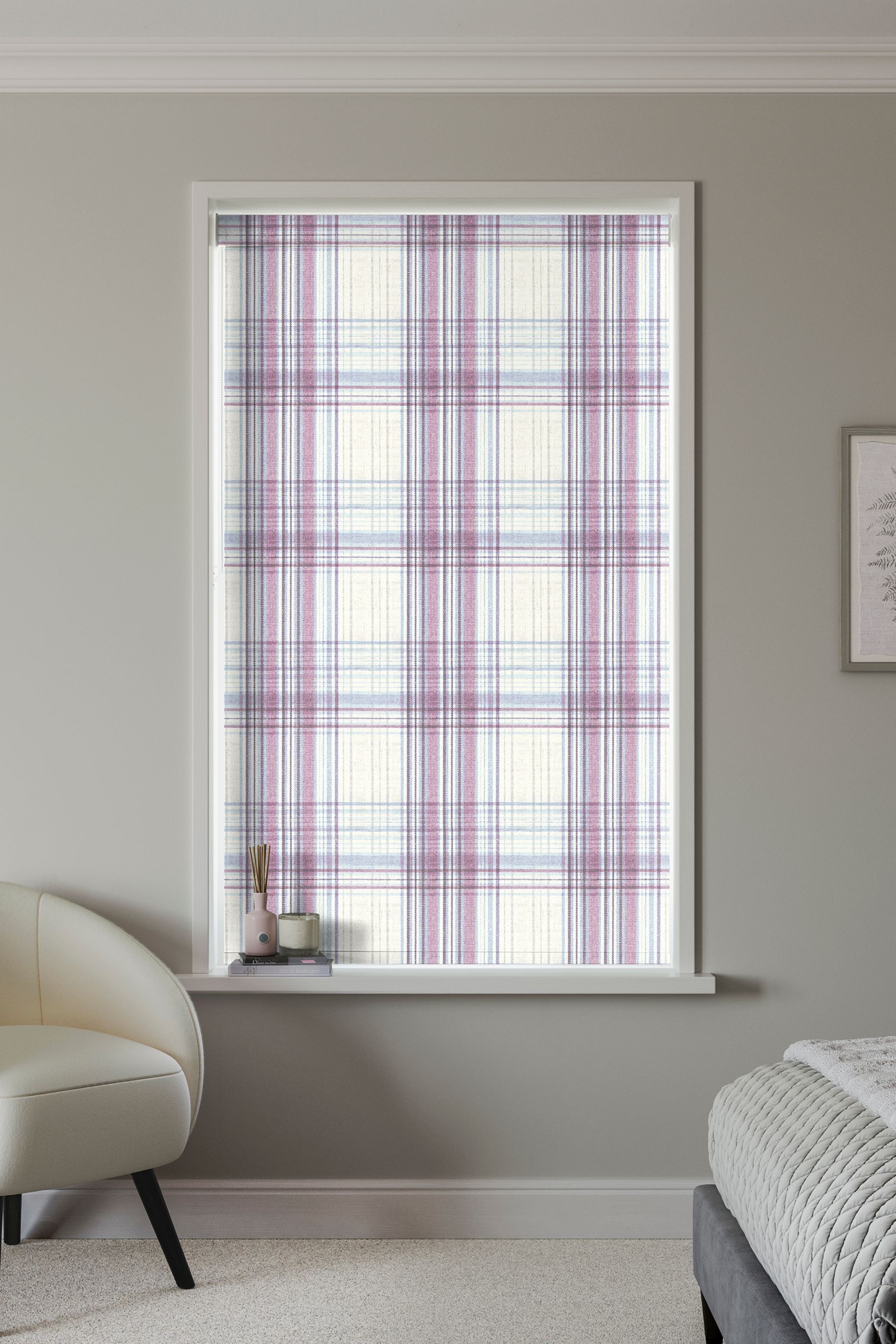 Buy Mulberry Purple Athena Made to Measure Blackout Roller Blind from ...