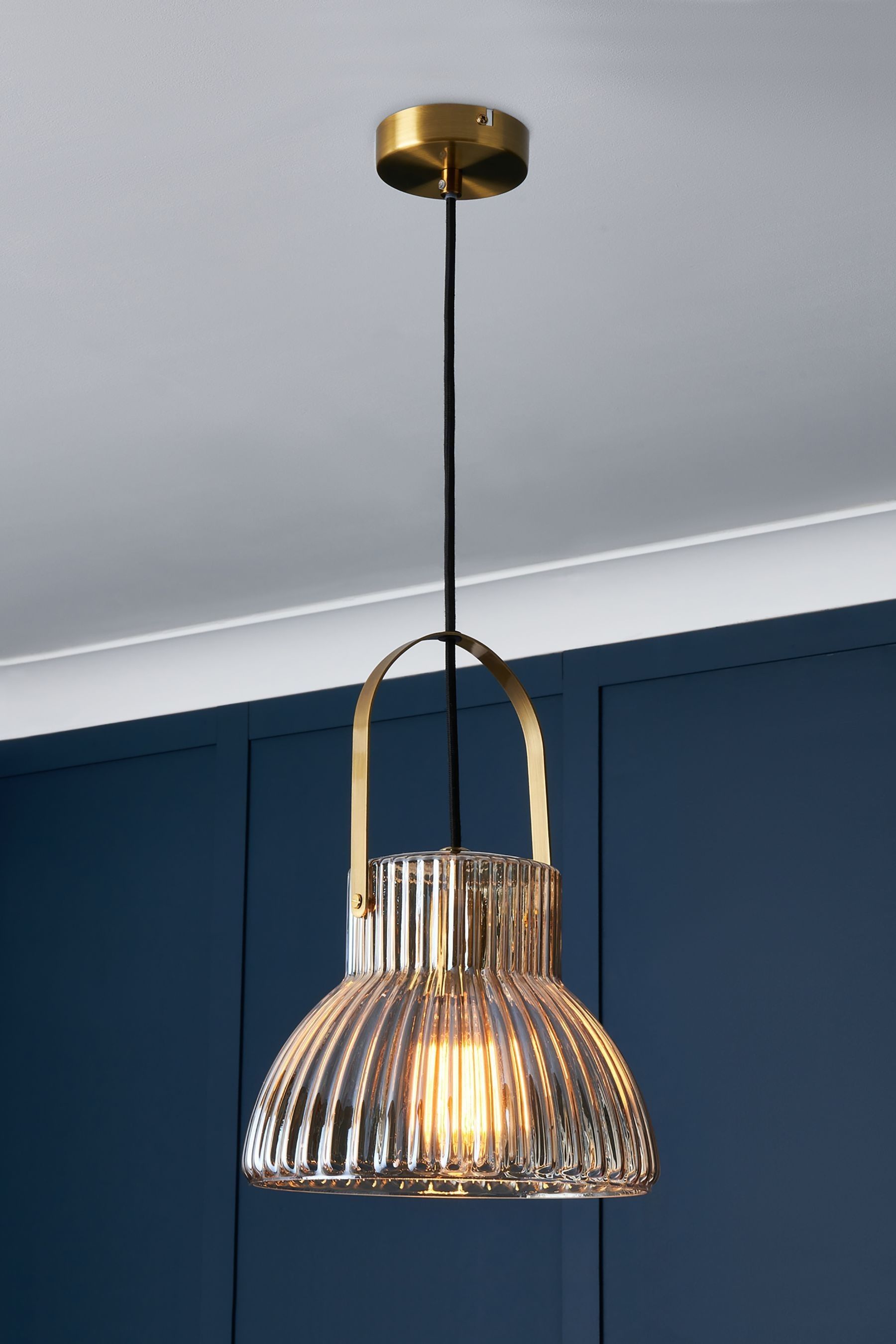 Buy Visconte by BHS Brass Sala 1 Light Ceiling Light Pendant from the ...