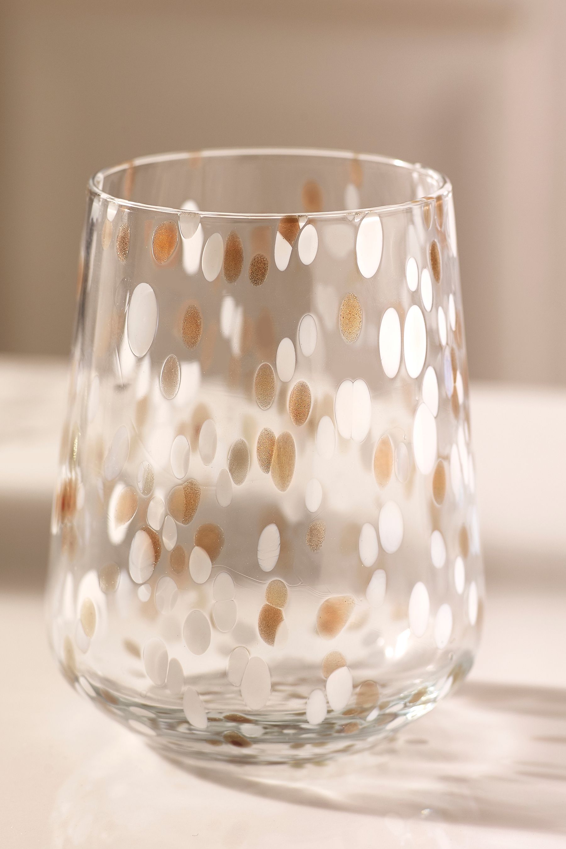 Buy Set of 2 White Confetti Tumbler Glasses from the Next UK online shop
