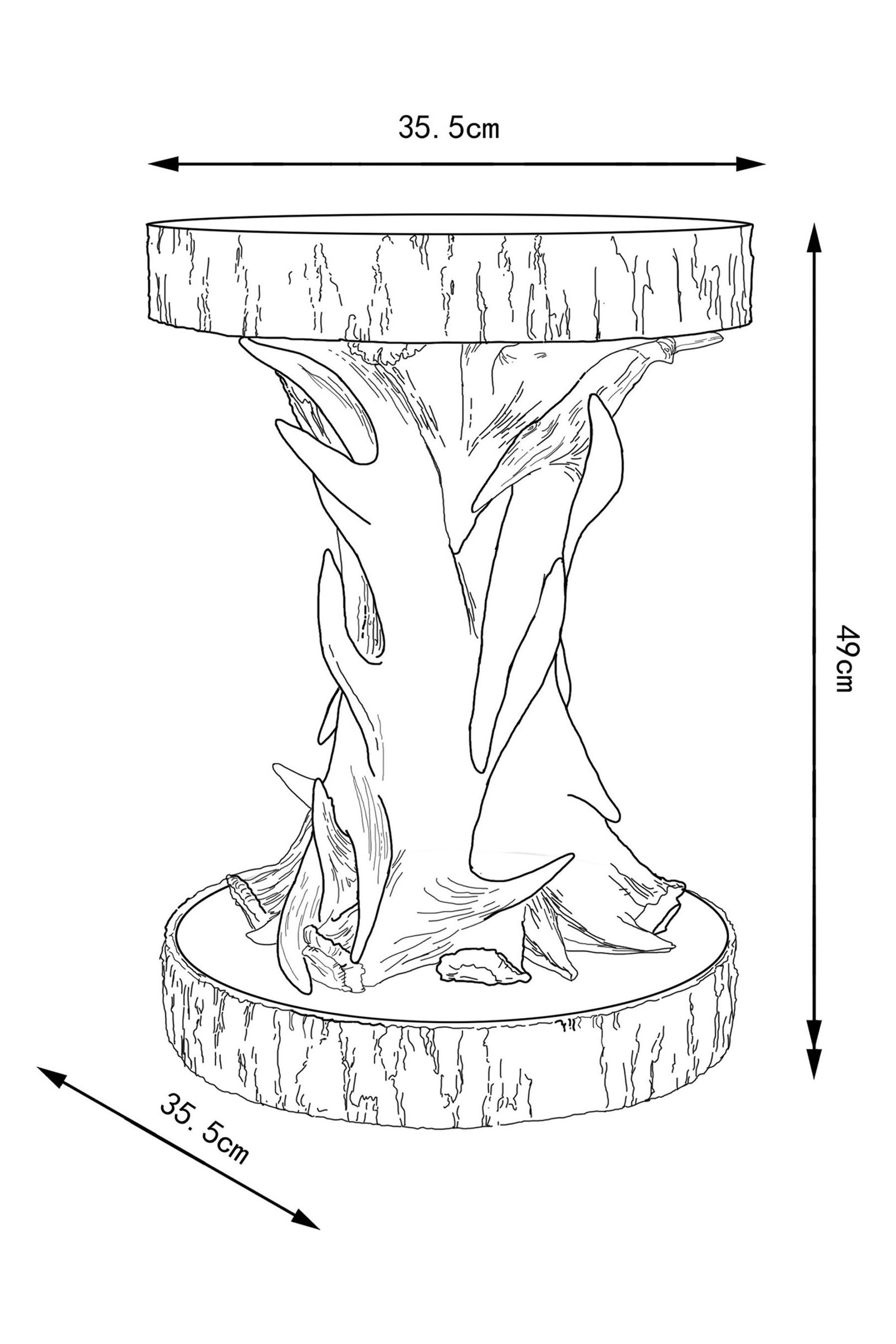 Buy Natural Antler Resin Side Table from the Next UK online shop