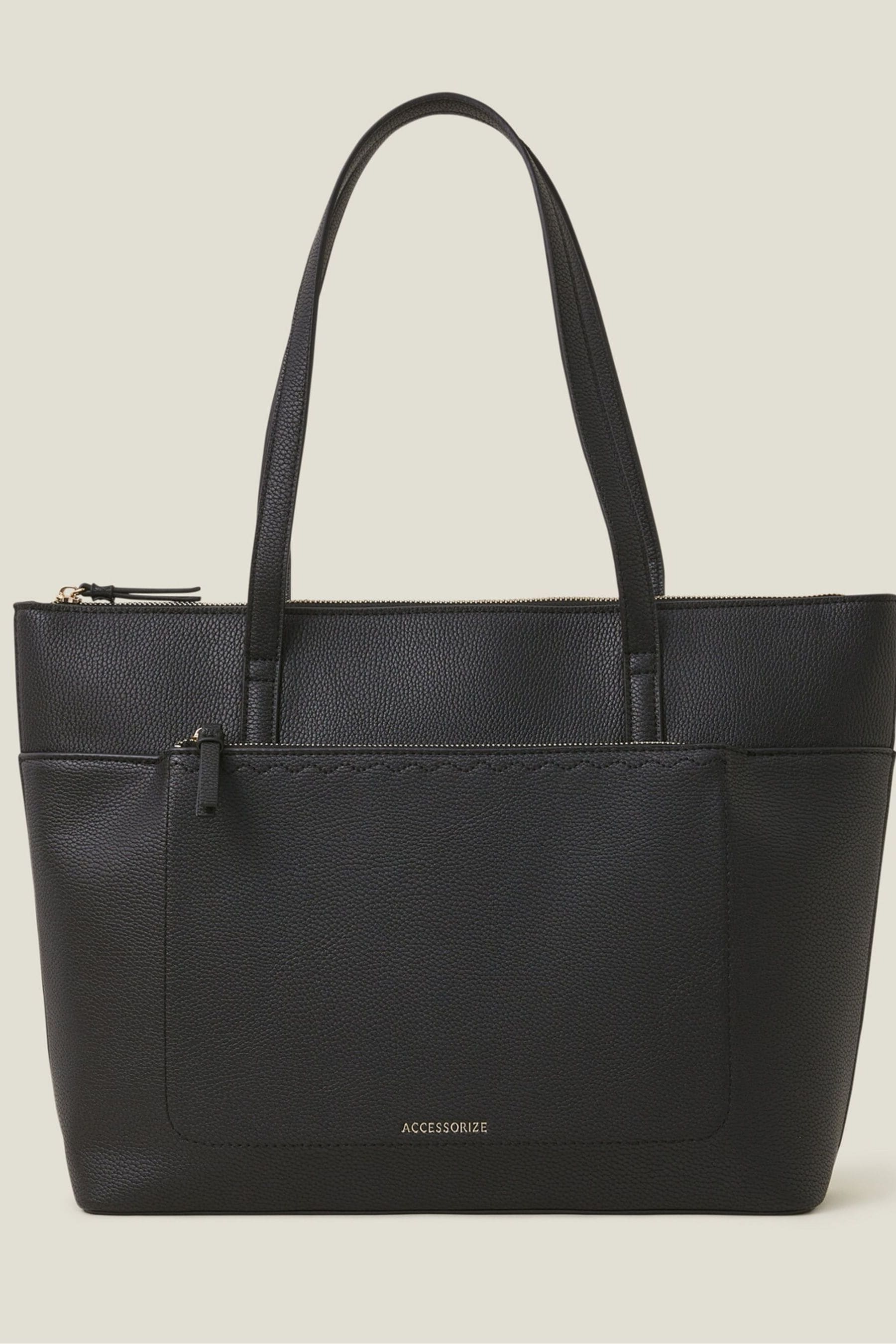 Buy Accessorize Black Front Pocket Tote Bag from the Next UK online shop