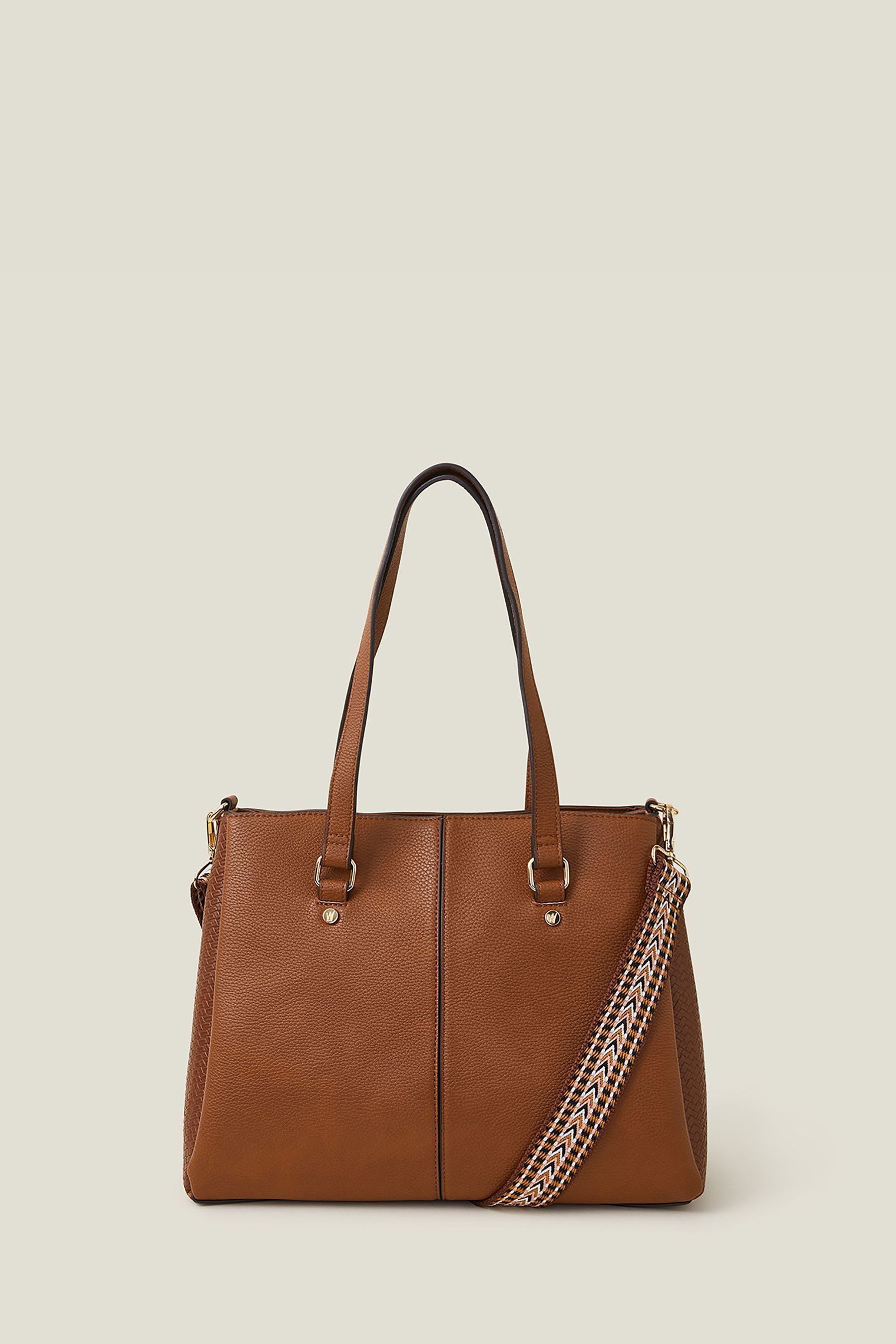 Buy Accessorize Webbing Shoulder Brown Bag from the Next UK online shop