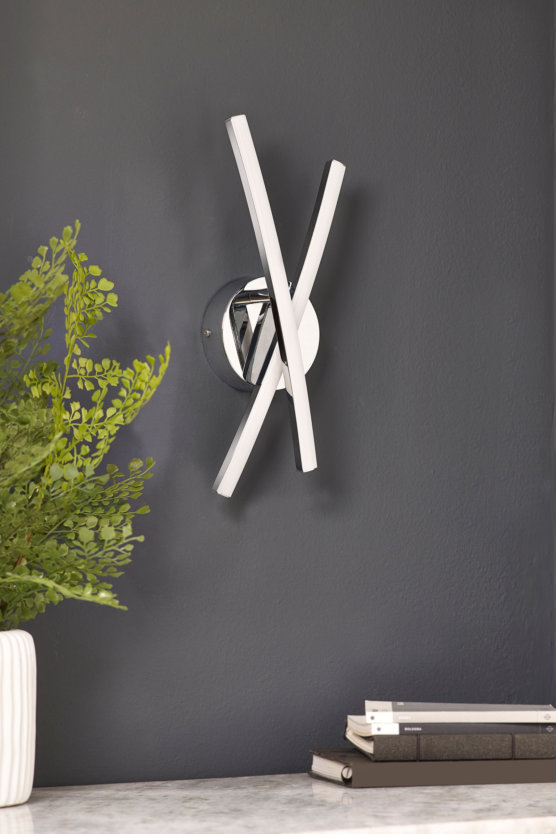 Buy Chrome Amari Wall Light from the Next UK online shop