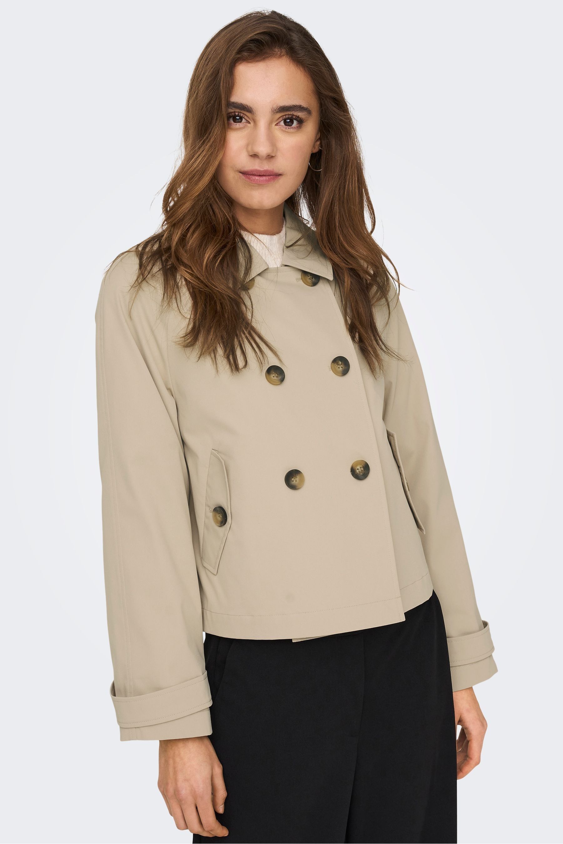 Buy ONLY Cream Short Trench Coat from the Next UK online shop