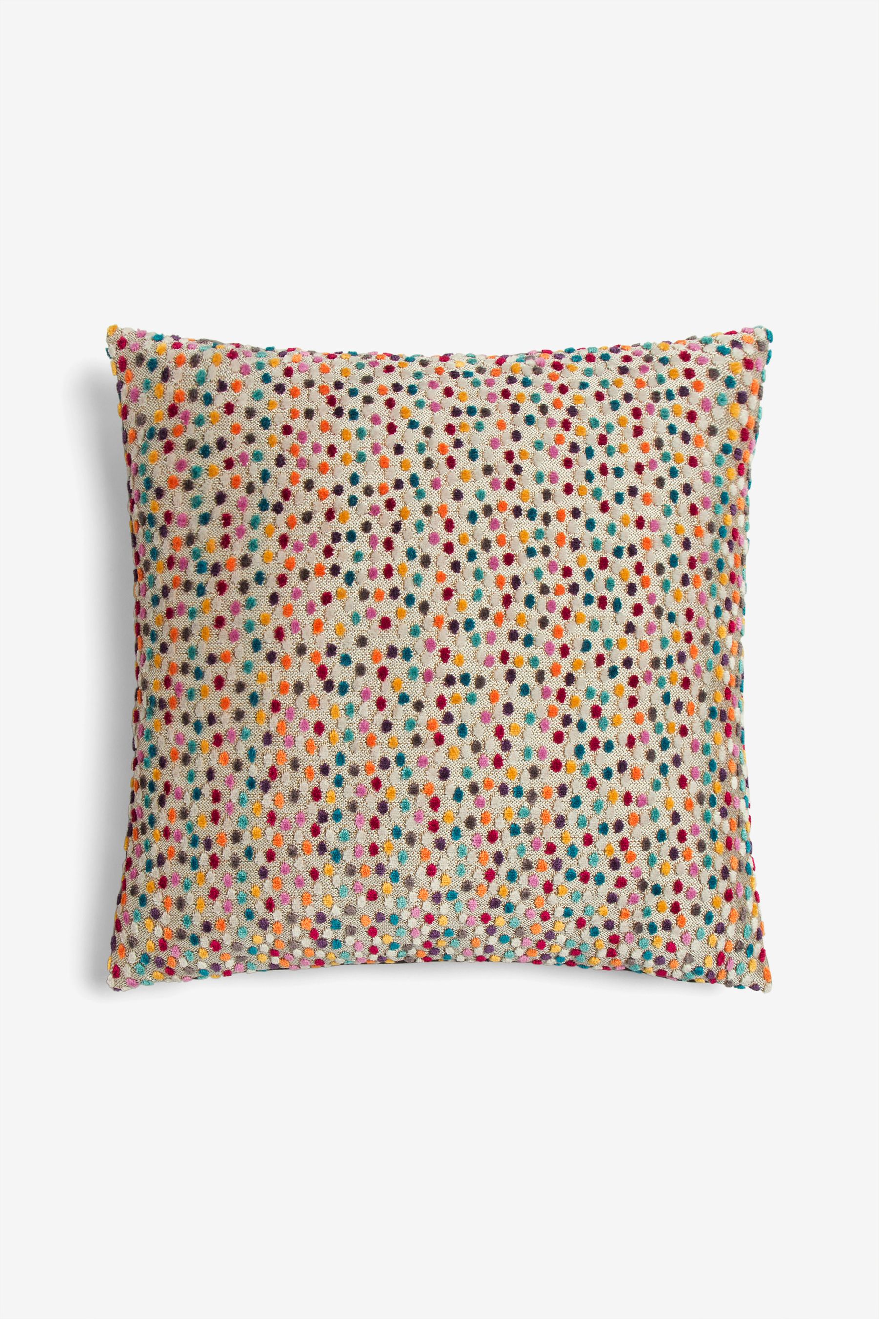 Buy Multi Cut Velvet Spot Small Square Cushion from the Next UK online shop