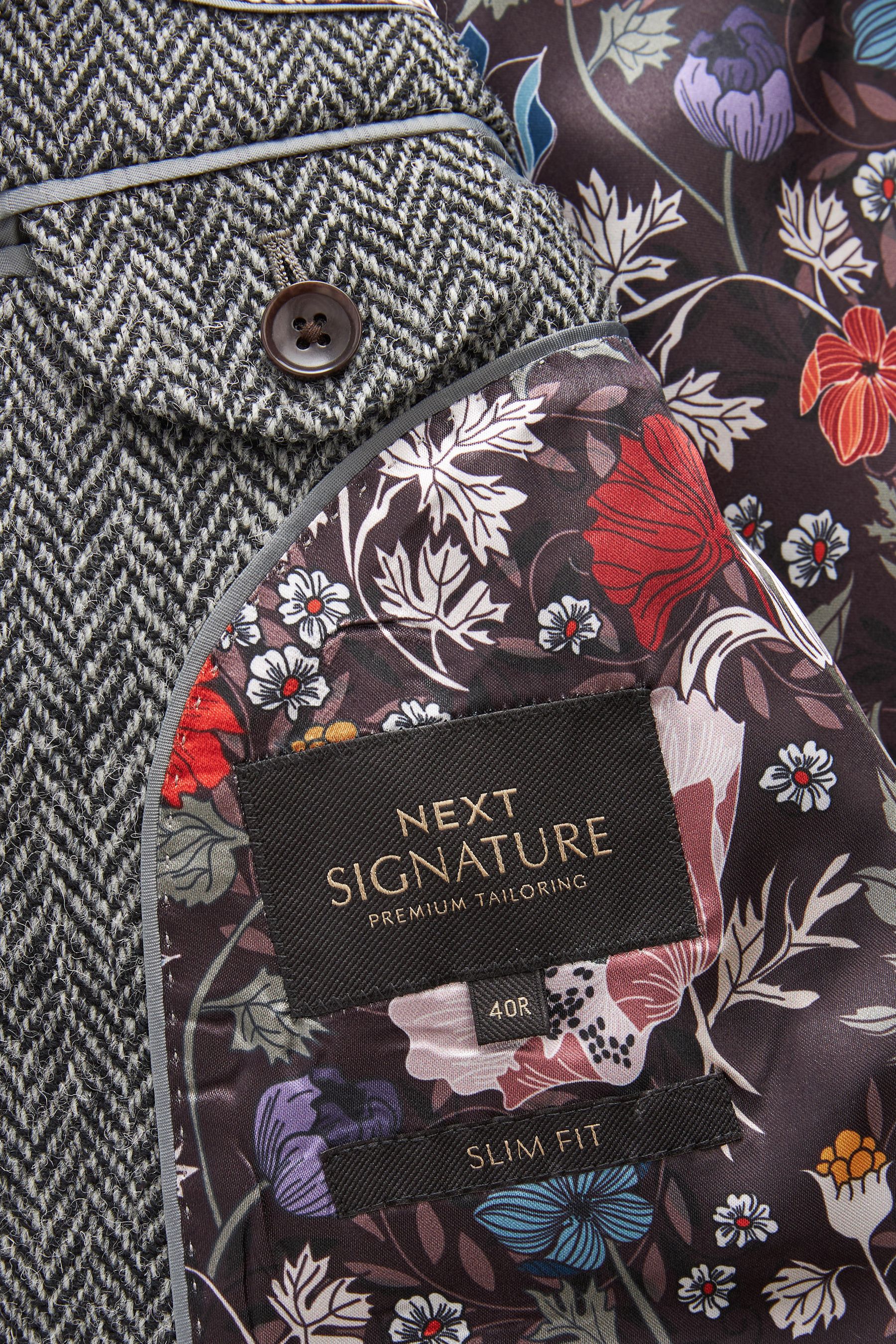 Buy Grey Signature Harris Tweed British Wool Blazer from the Next UK ...