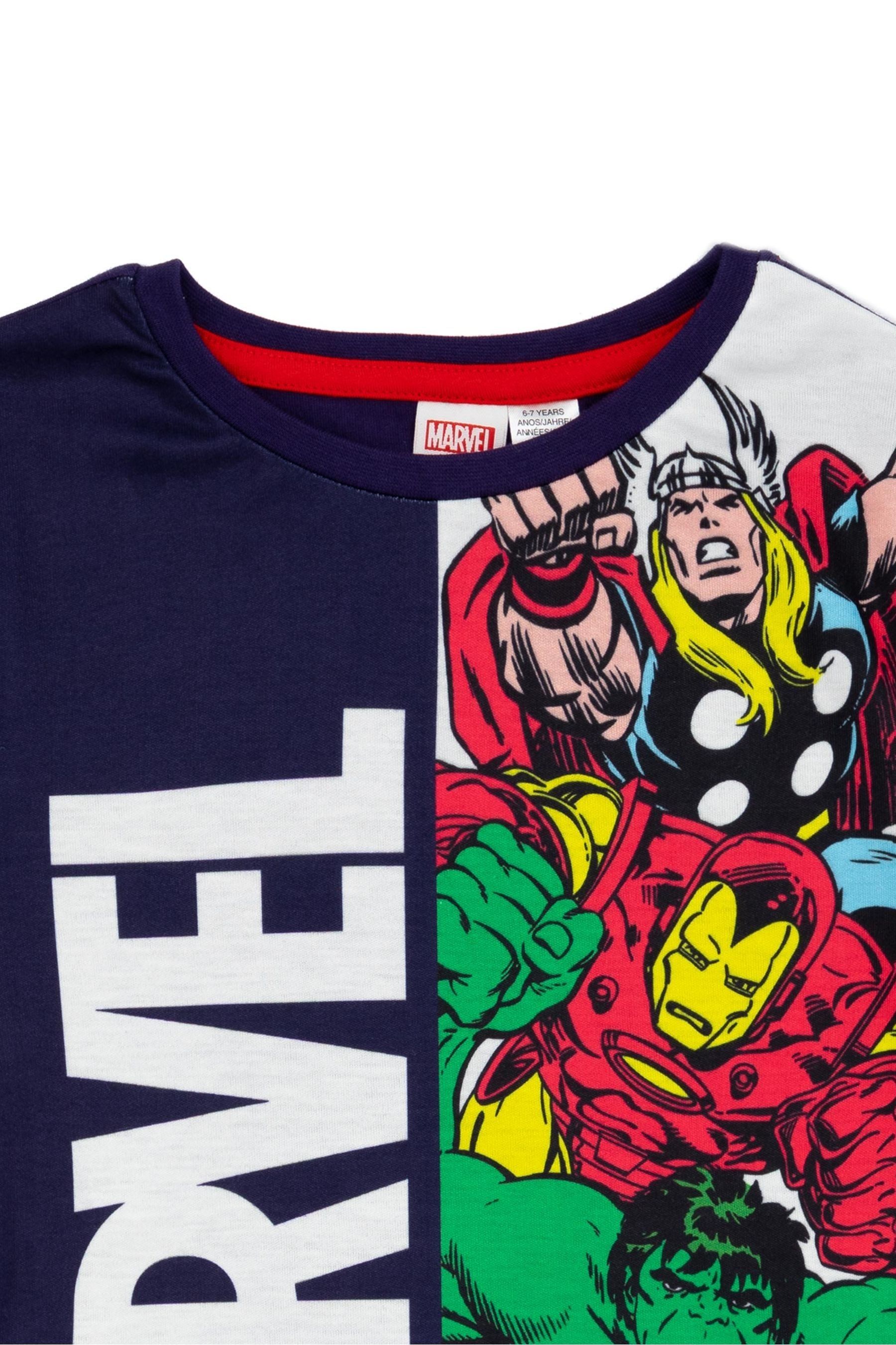 Buy Vanilla Underground Blue Marvel Boys Short Pyjamas from the Next UK ...