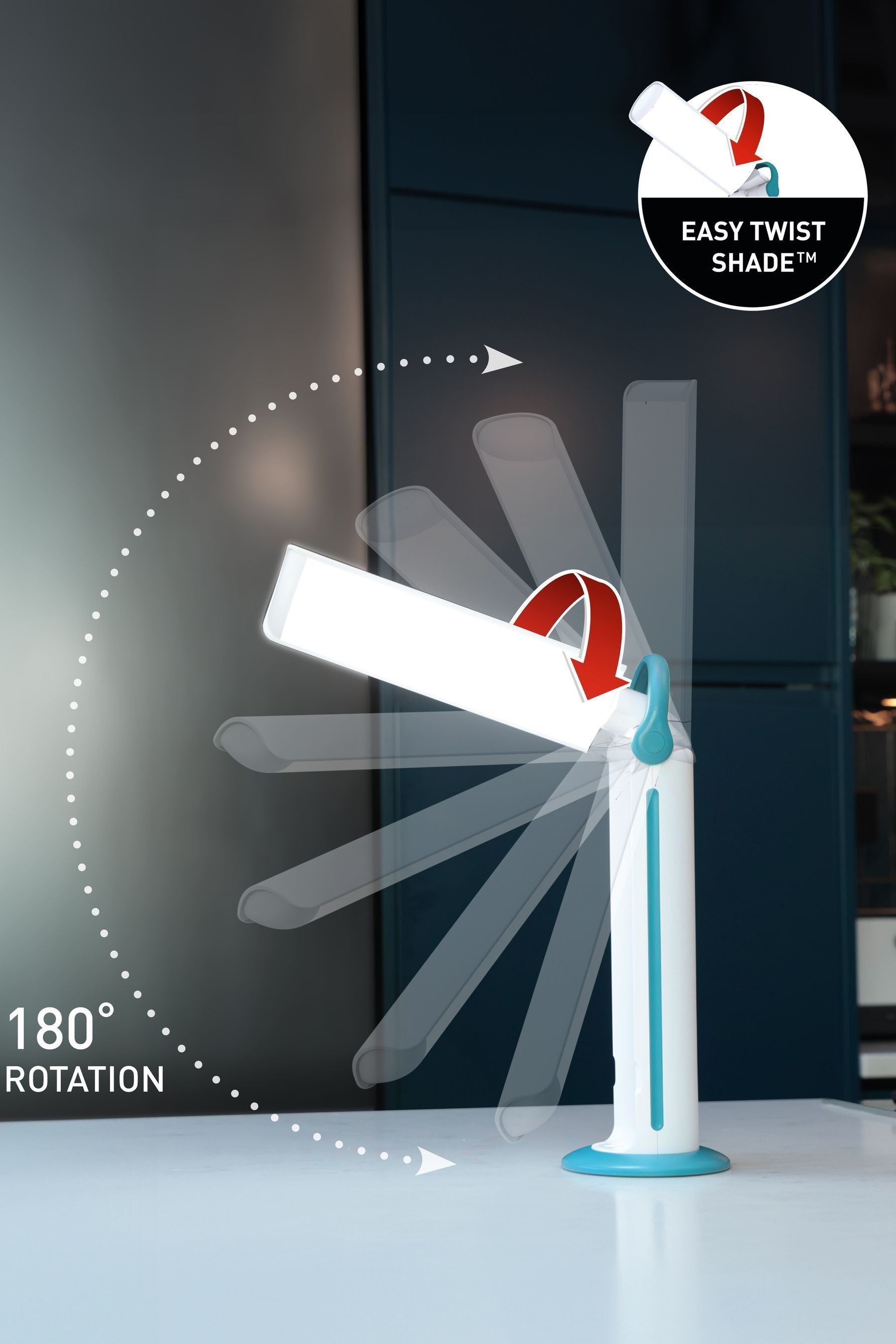 Buy Daylight Company White Twist 2 Go Rechargeable Task Lamp from the ...