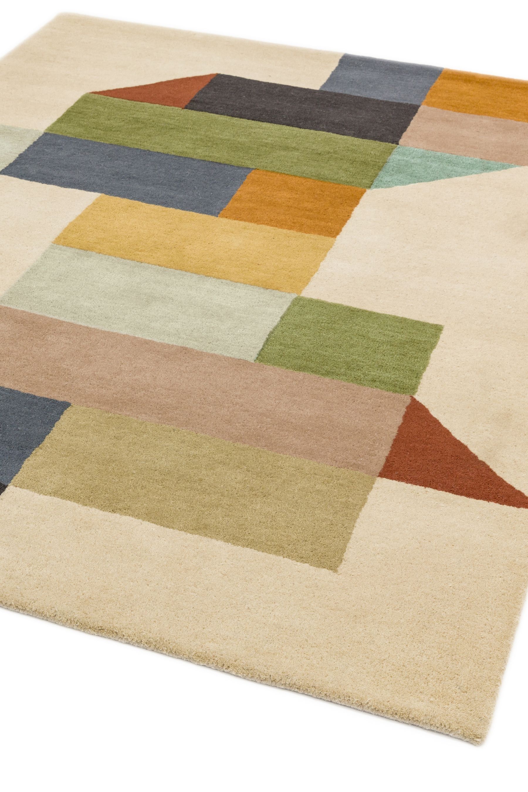 Buy Asiatic Rugs Multi Reef Wool Modern Rug from the Next UK online shop