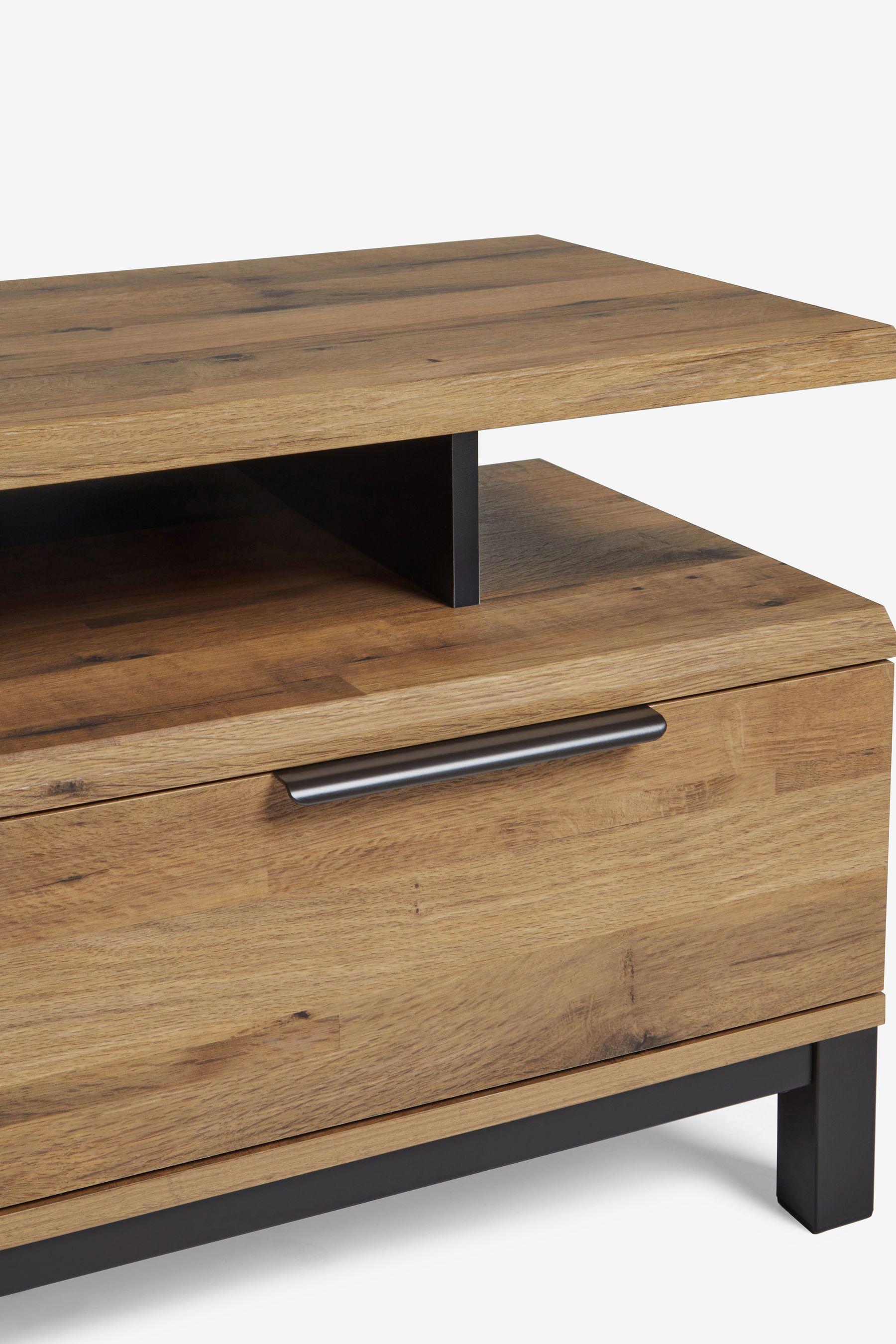 Buy Dark Bronx Up to 65 inch, Floating Top Oak Effect TV Unit from the ...