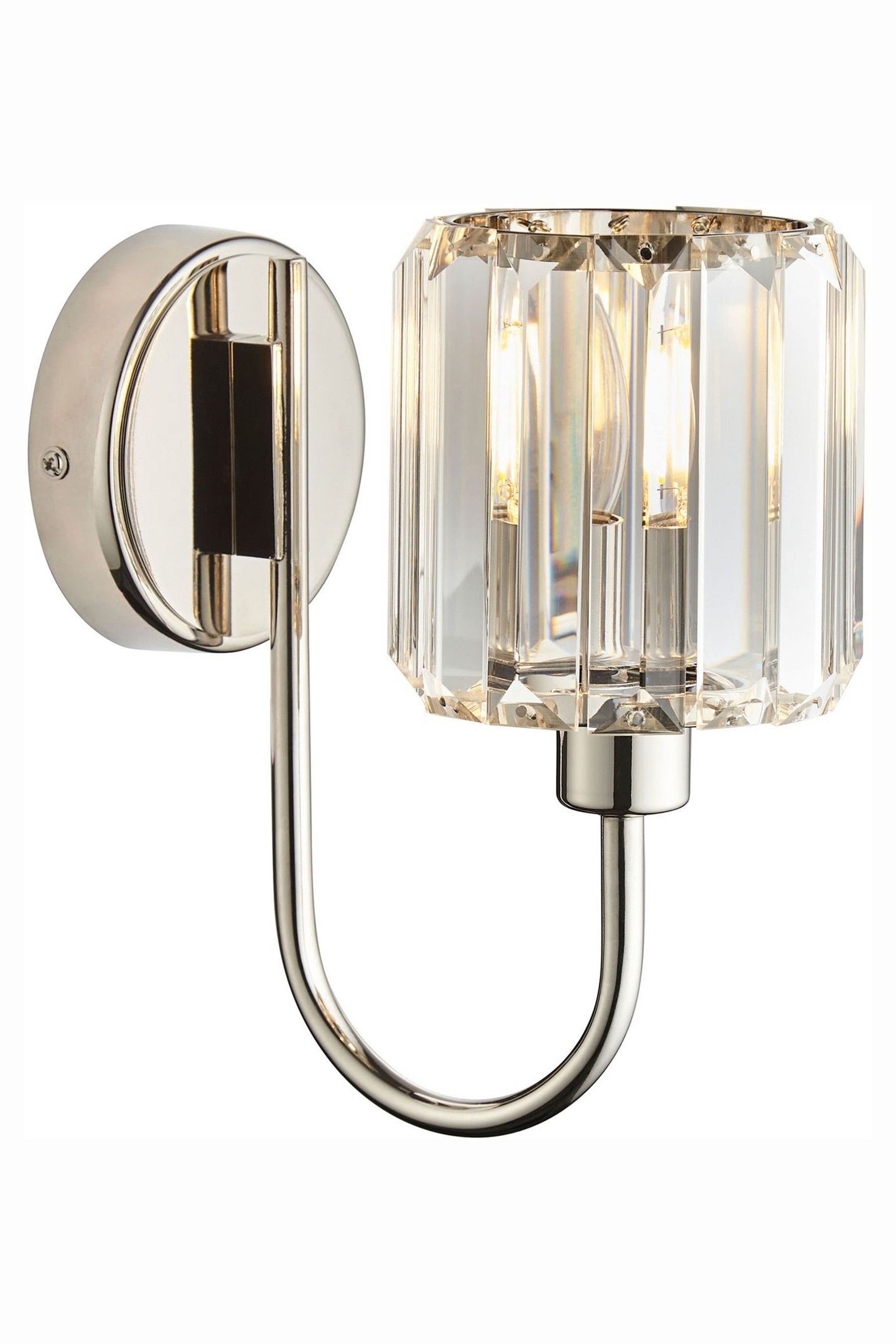 Buy Gallery Home Bright Nickel Hove Wall Light from the Next UK online shop