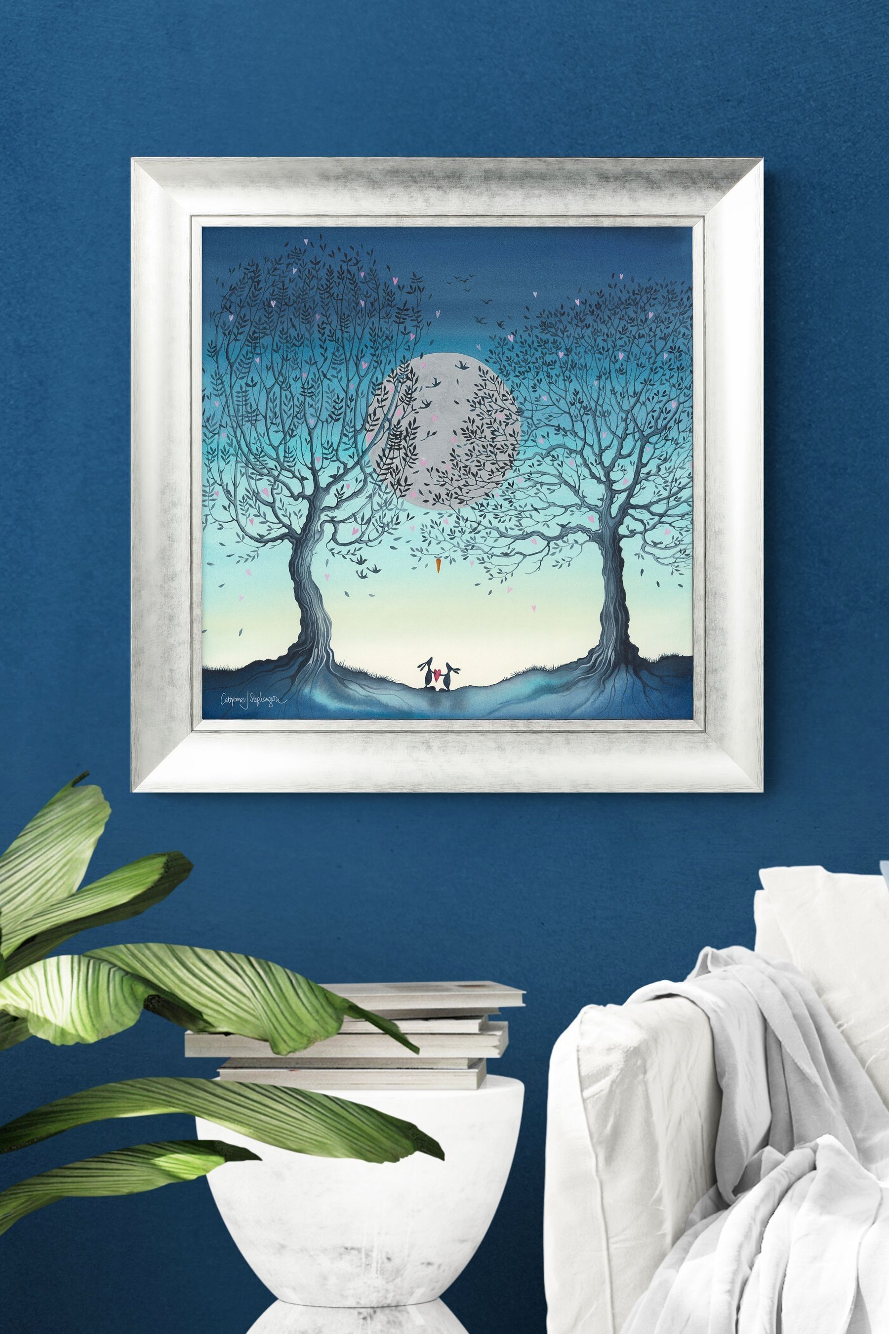 Buy Artko Silver Hope Moon II by Catherine J Stephenson Framed Art from ...