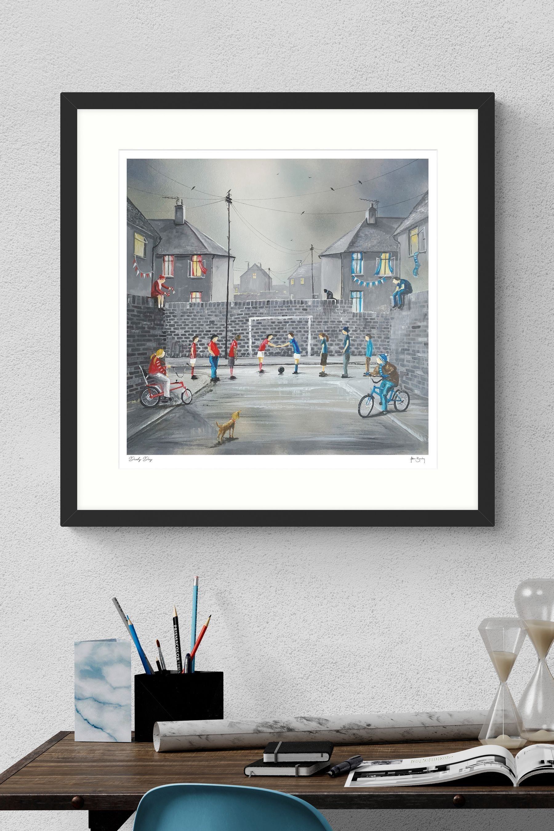 Buy Artko Black Derby Day by Adam Barsby Framed Art from the Next UK ...