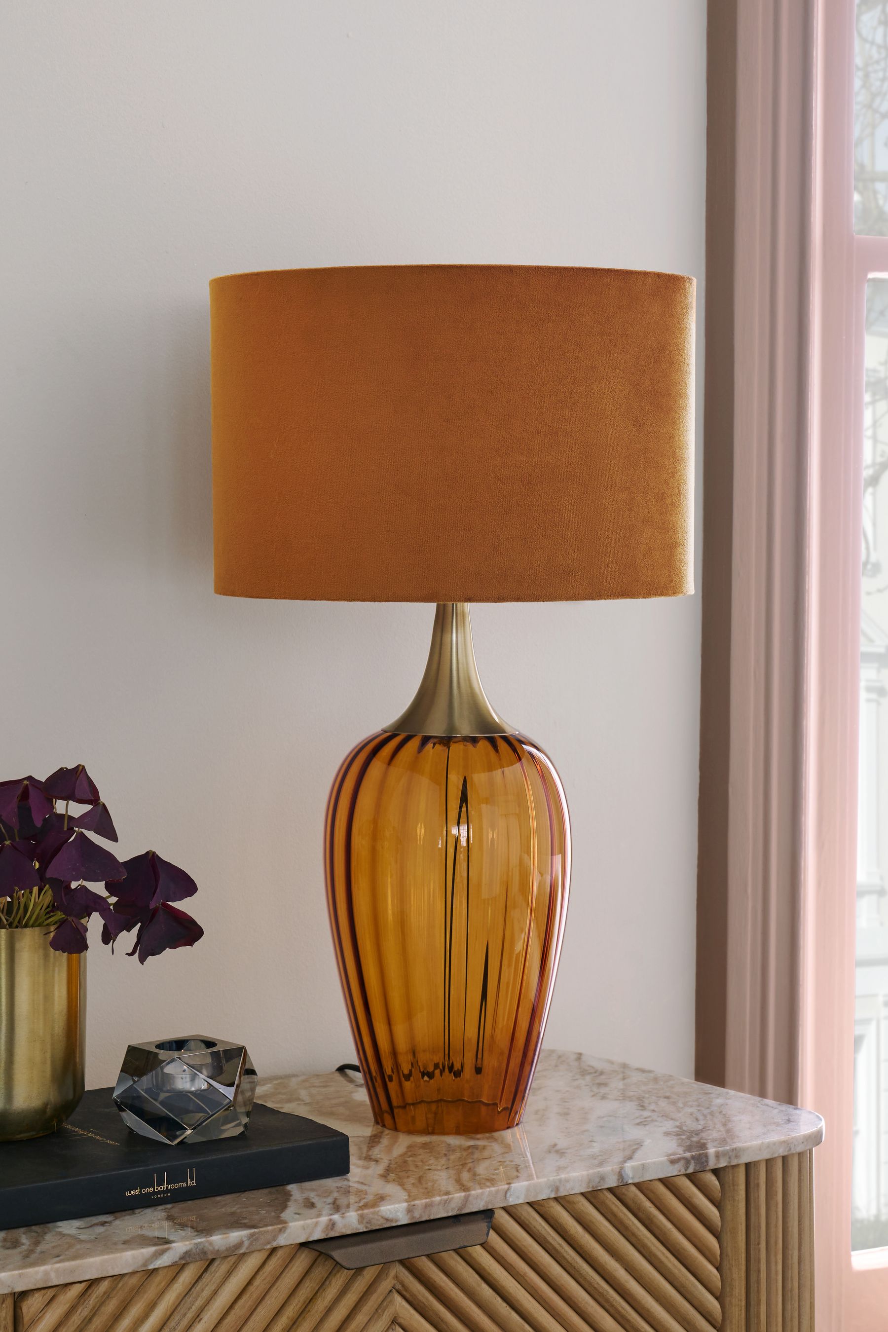 Buy Amber Orange Hampton Table Lamp from the Next UK online shop
