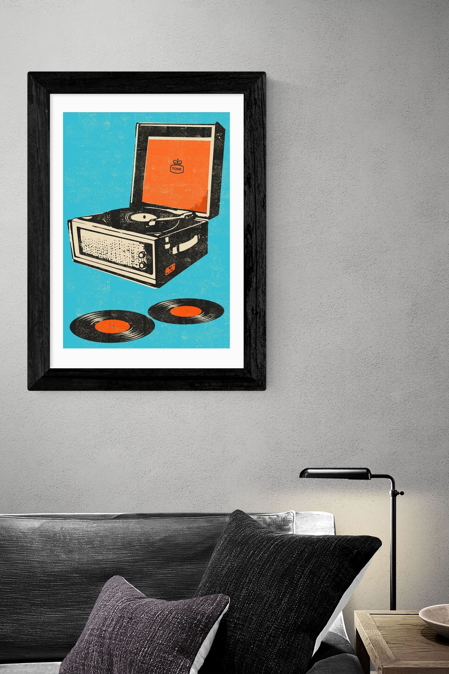 Buy East End Prints Black Record Player Print from the Next UK online shop