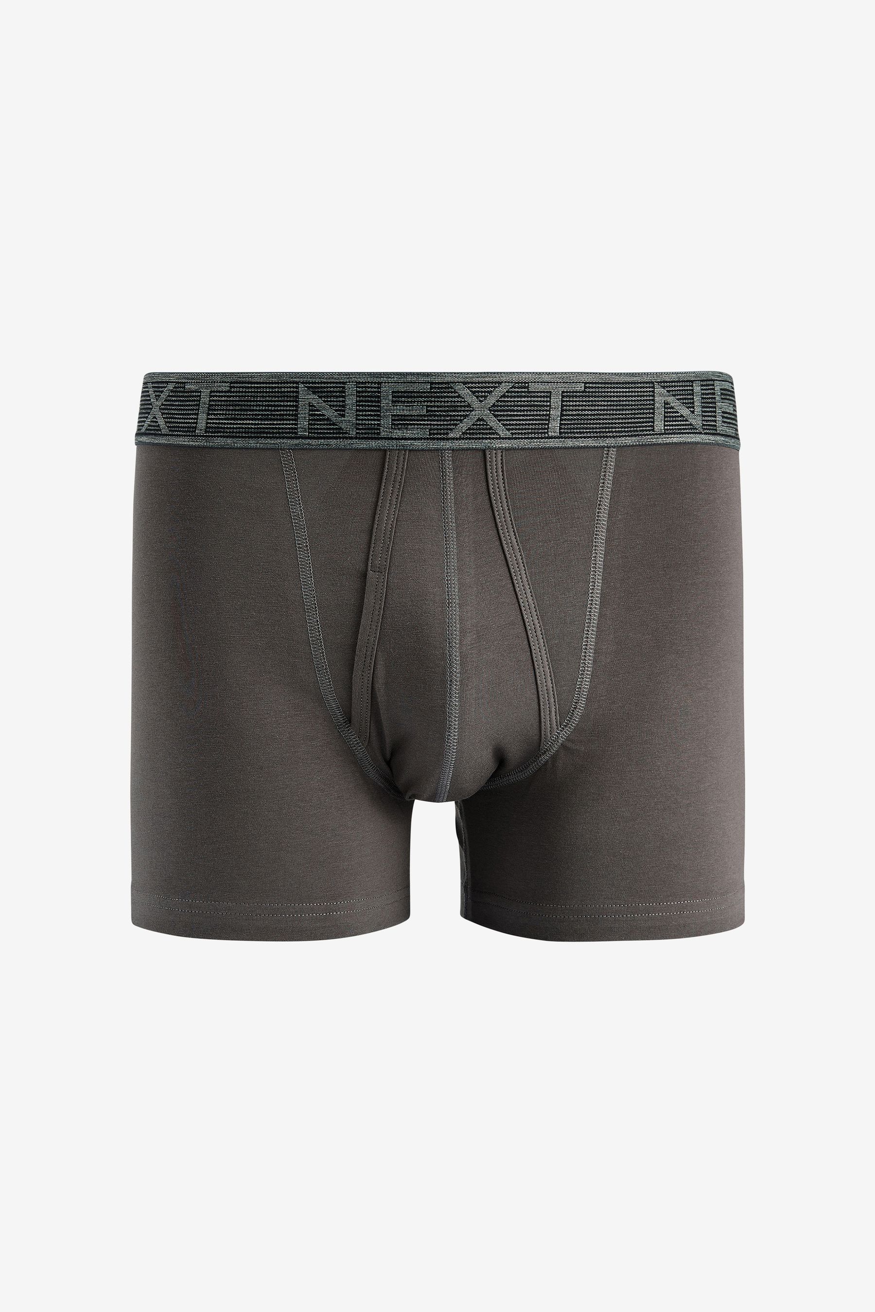 Buy Grey 10 pack A-Front Boxers from the Next UK online shop