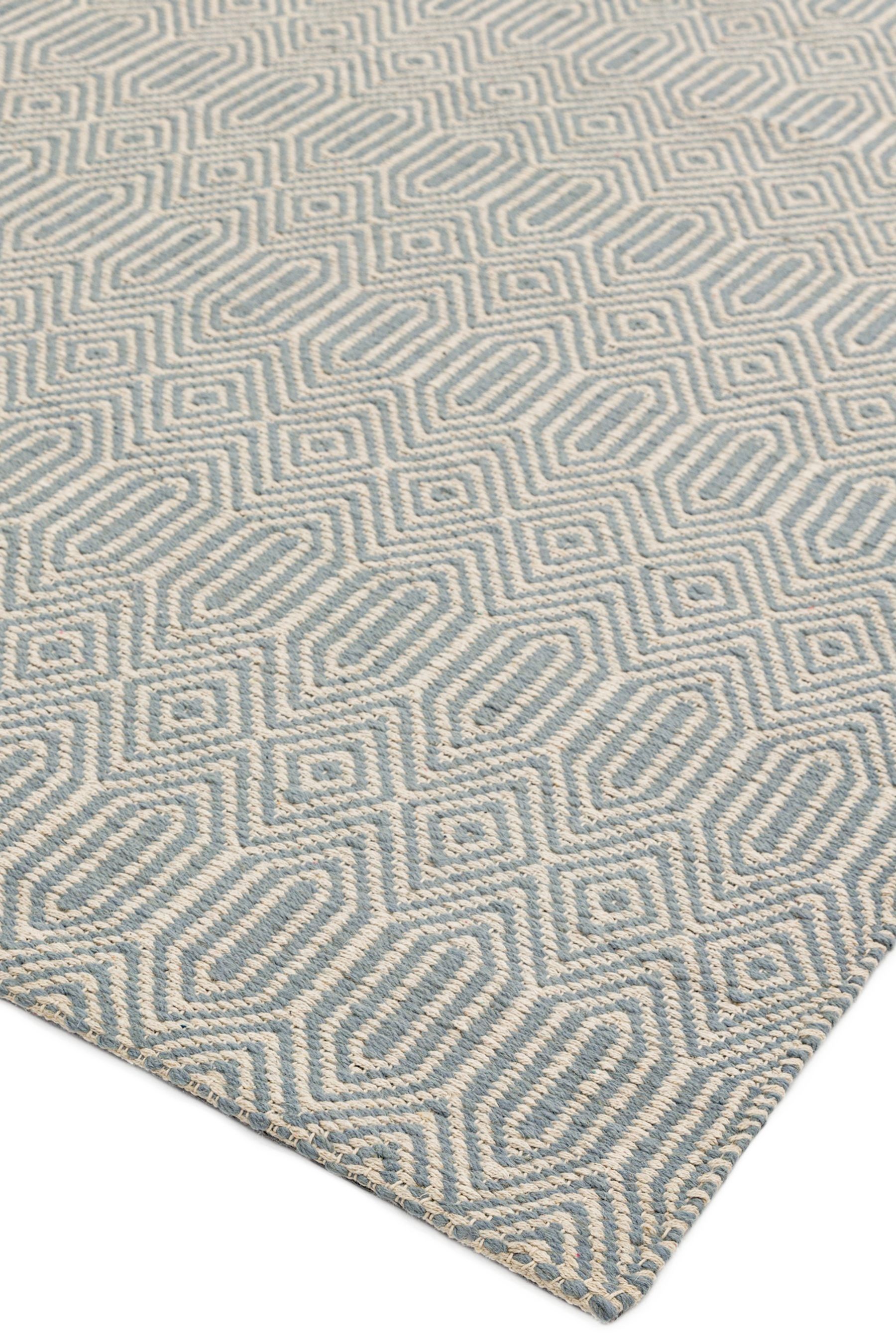 Buy Asiatic Rugs Duck Egg Blue Sloan Geo Rug from the Next UK online shop