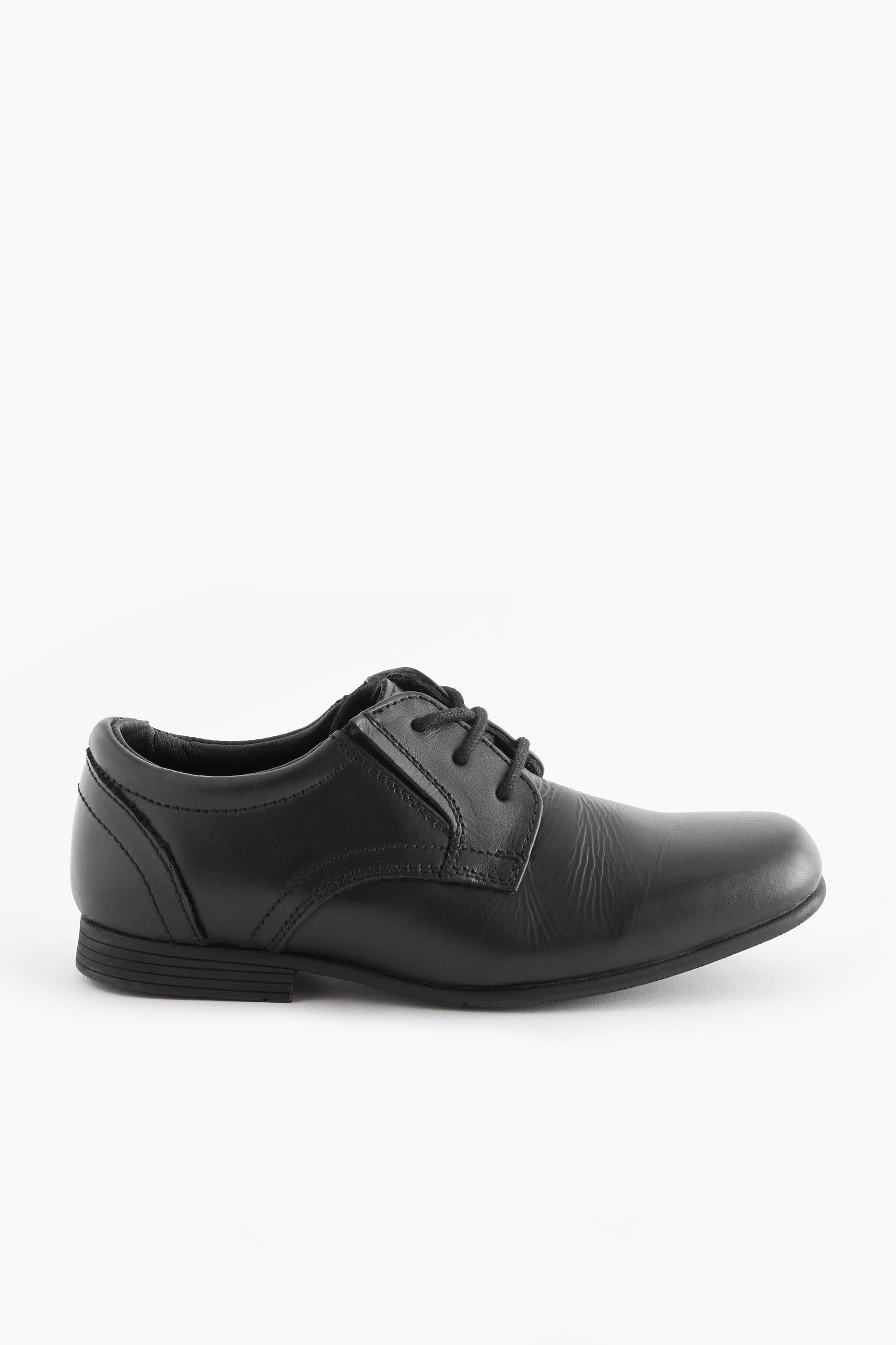 Buy Black Standard Fit (F) School Leather Formal Lace-Up Shoes from the ...