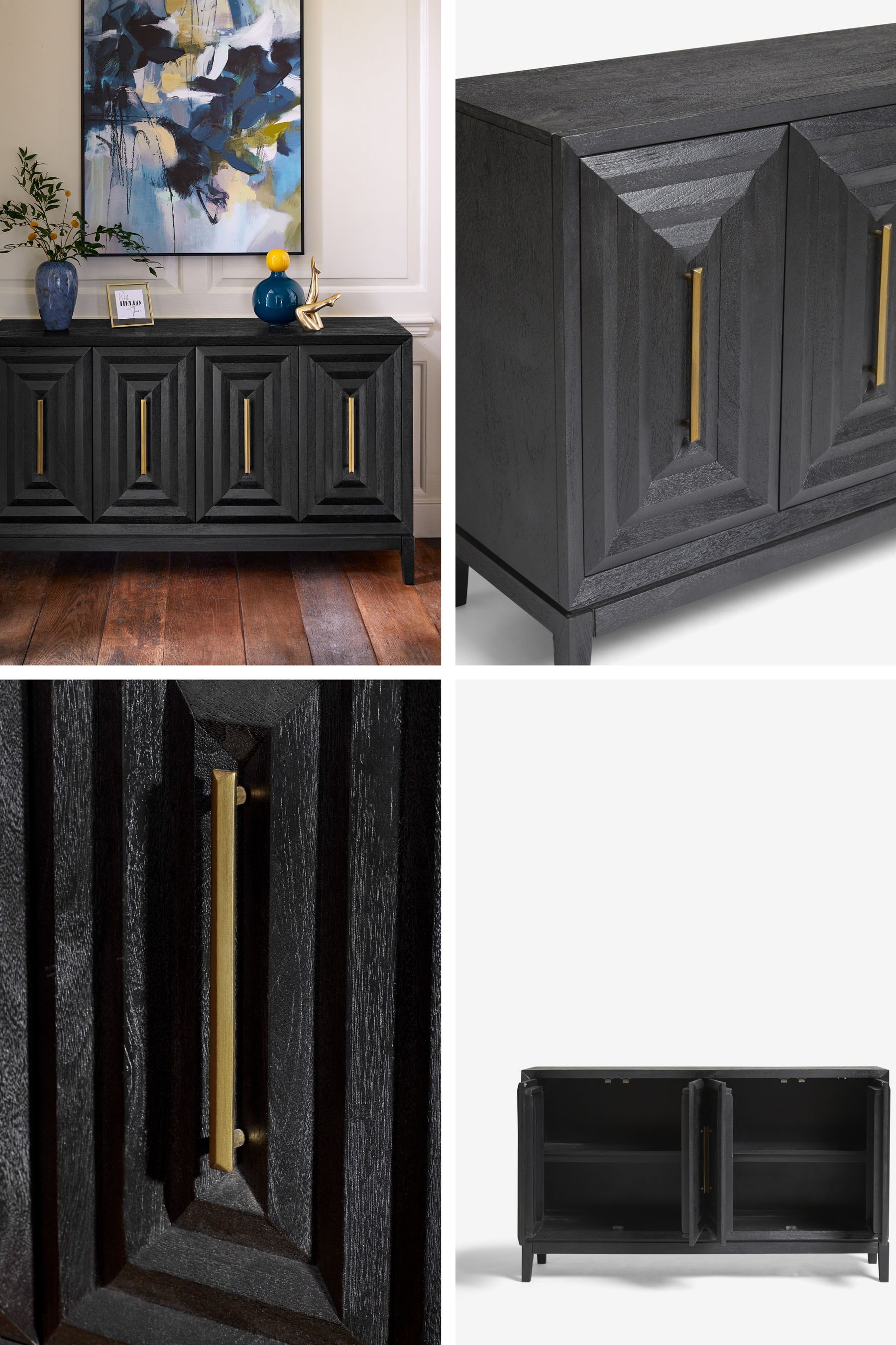 Buy Black Large Ritz Sideboard from the Next UK online shop