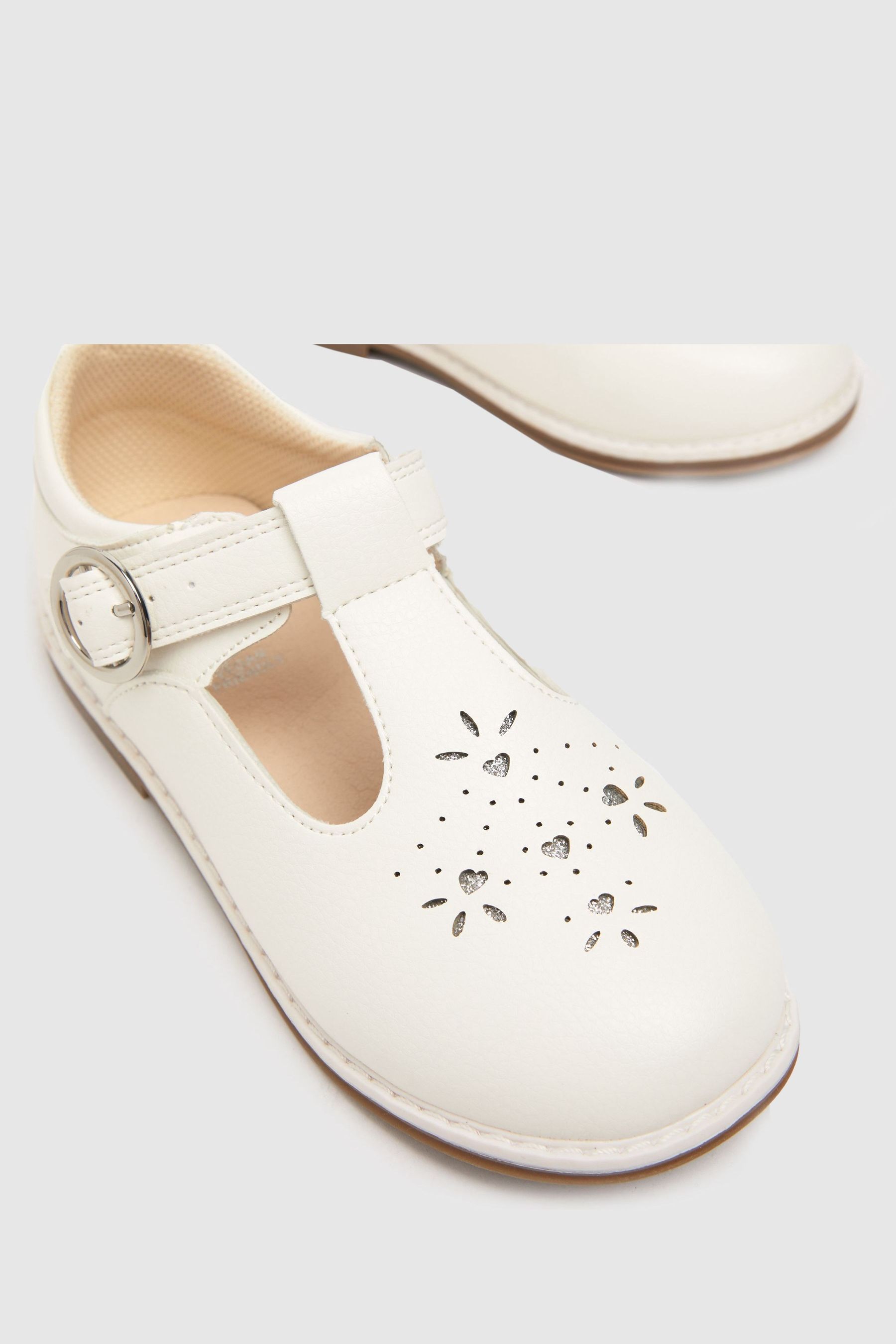 Buy Schuh Lake White T-Bar Shoes from the Next UK online shop