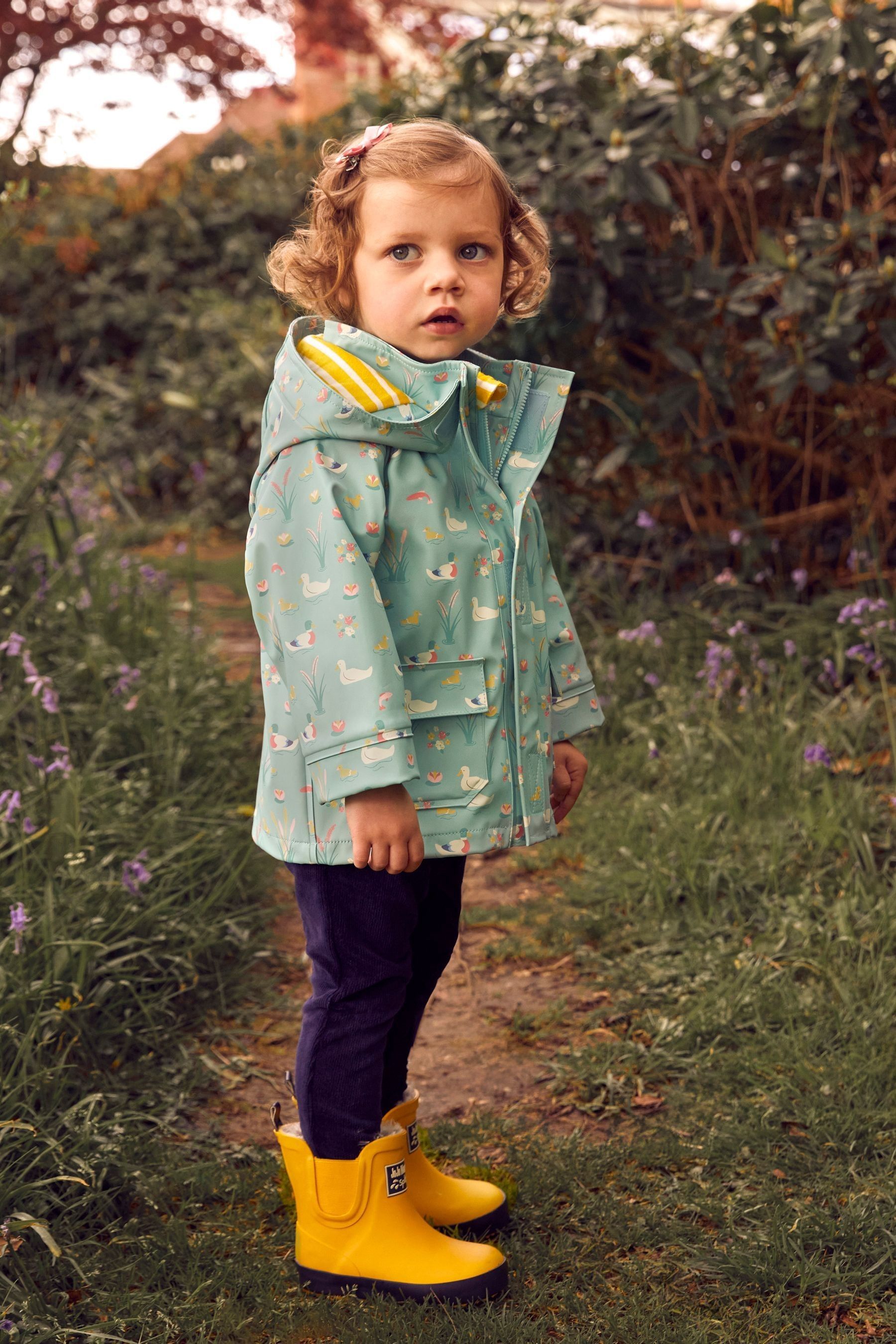 Buy JoJo Maman Bébé Duck Egg Blue Duck Waterproof Jacket from the Next ...