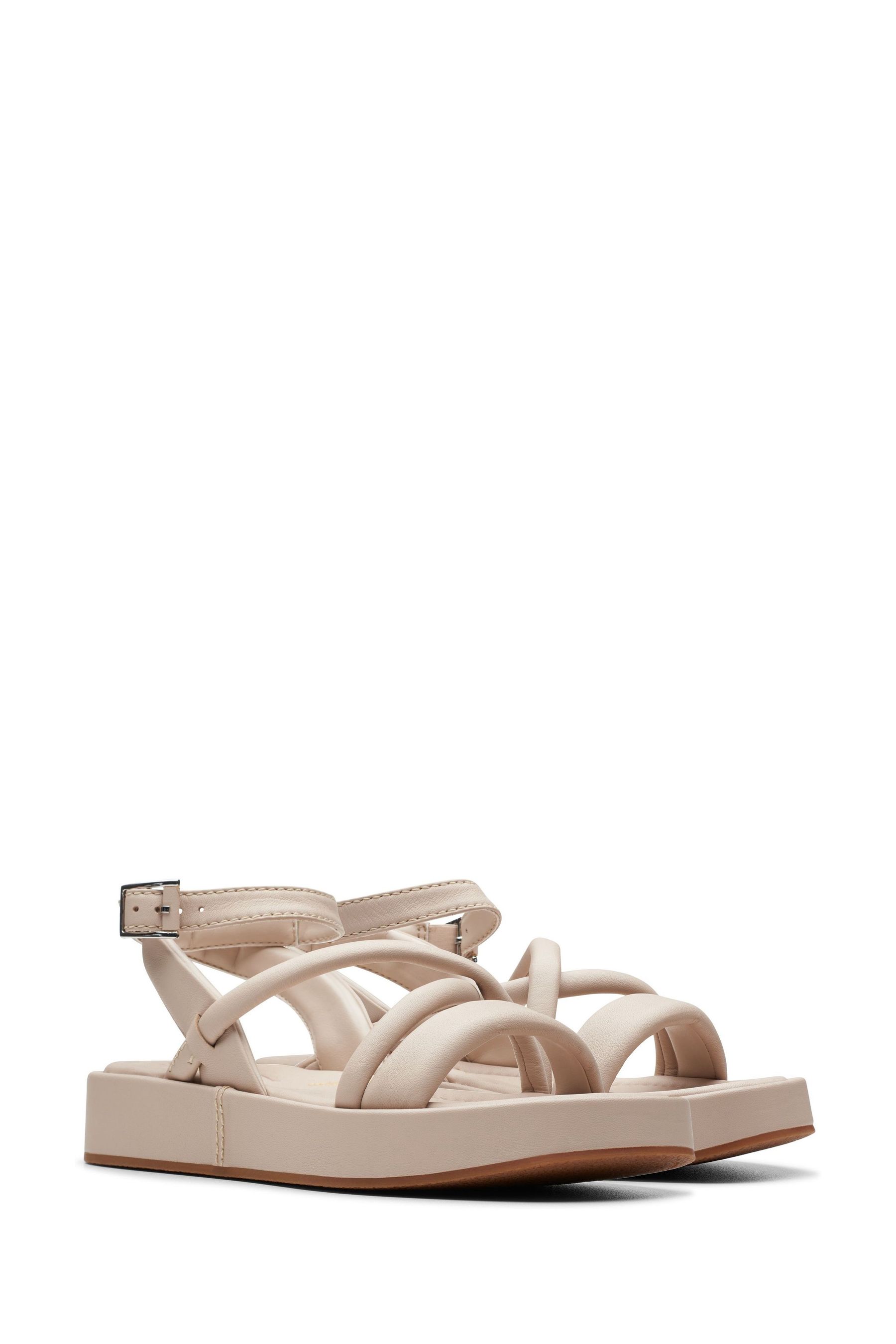 Buy Clarks Natural Leather Alda Cross Sandals from the Next UK online shop