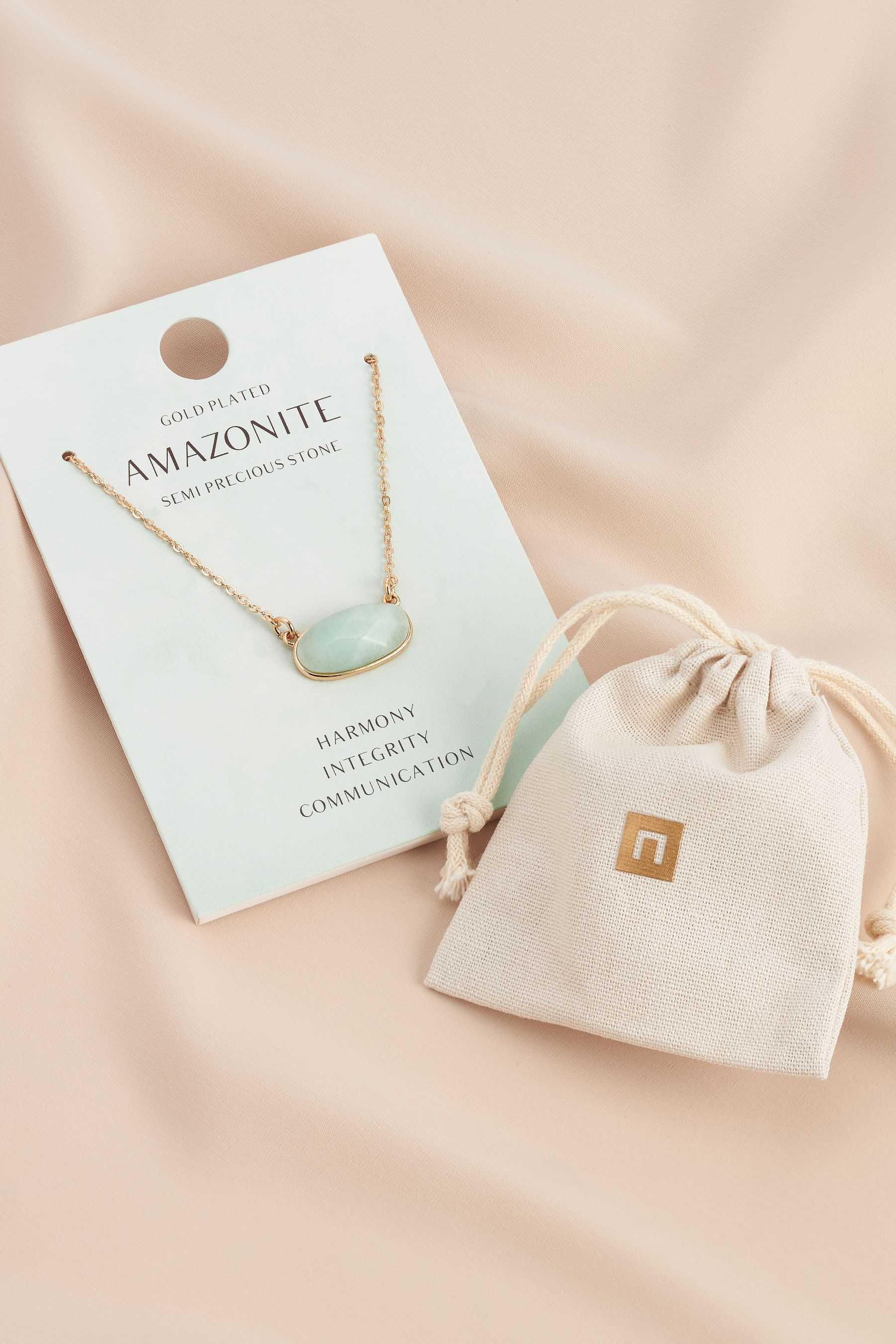 Buy Oval Semi Precious Stone Necklace from Next Ireland