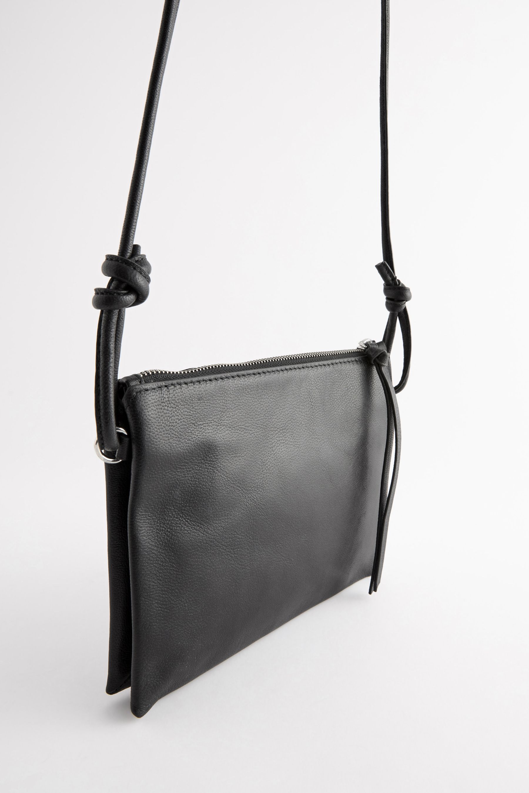 Buy Black Leather Cross-Body Bag from the Next UK online shop