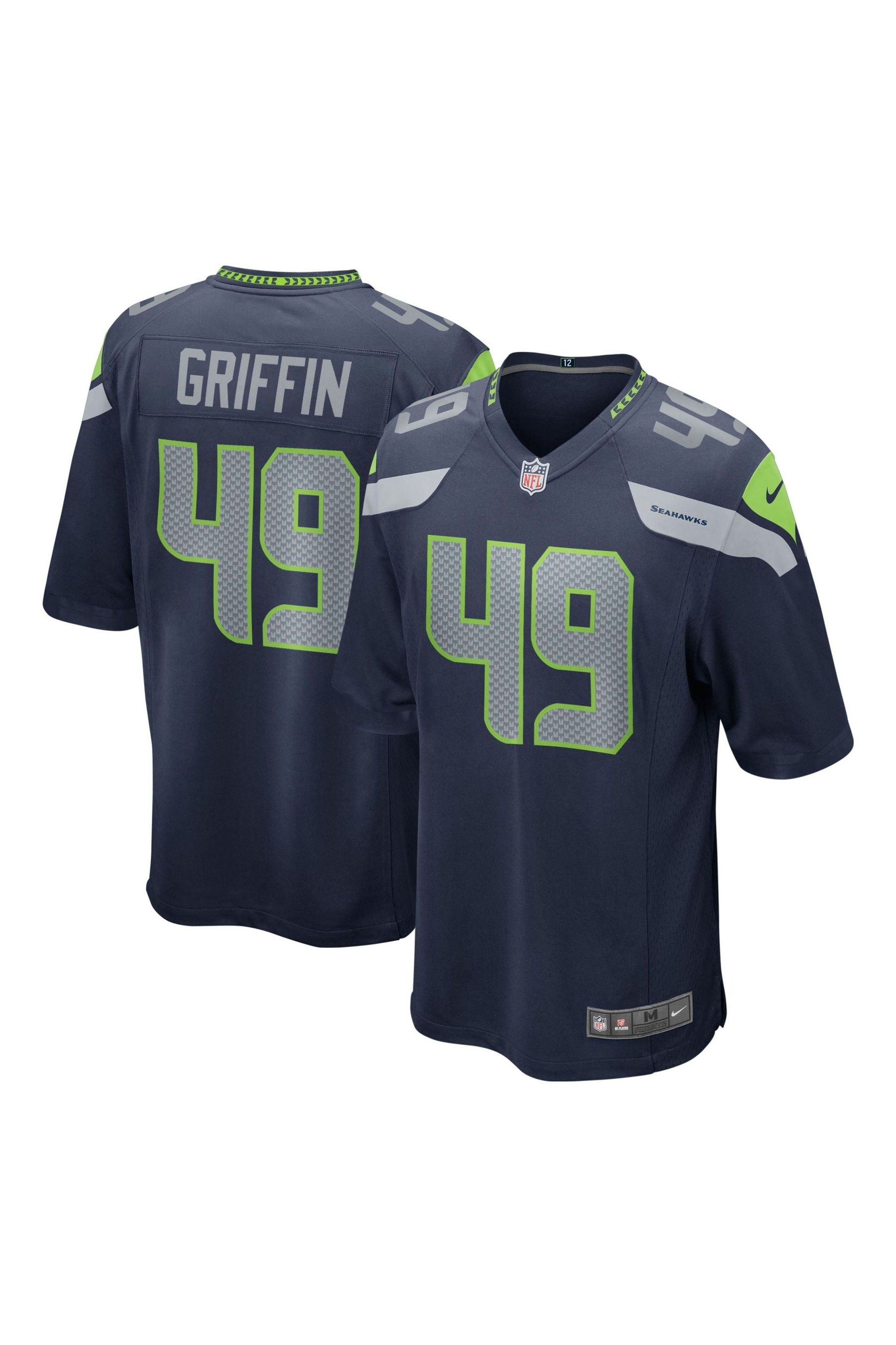 Buy Nike Blue NFL Seattle Seahawks Home Game Jersey - Shaquem Griffin ...