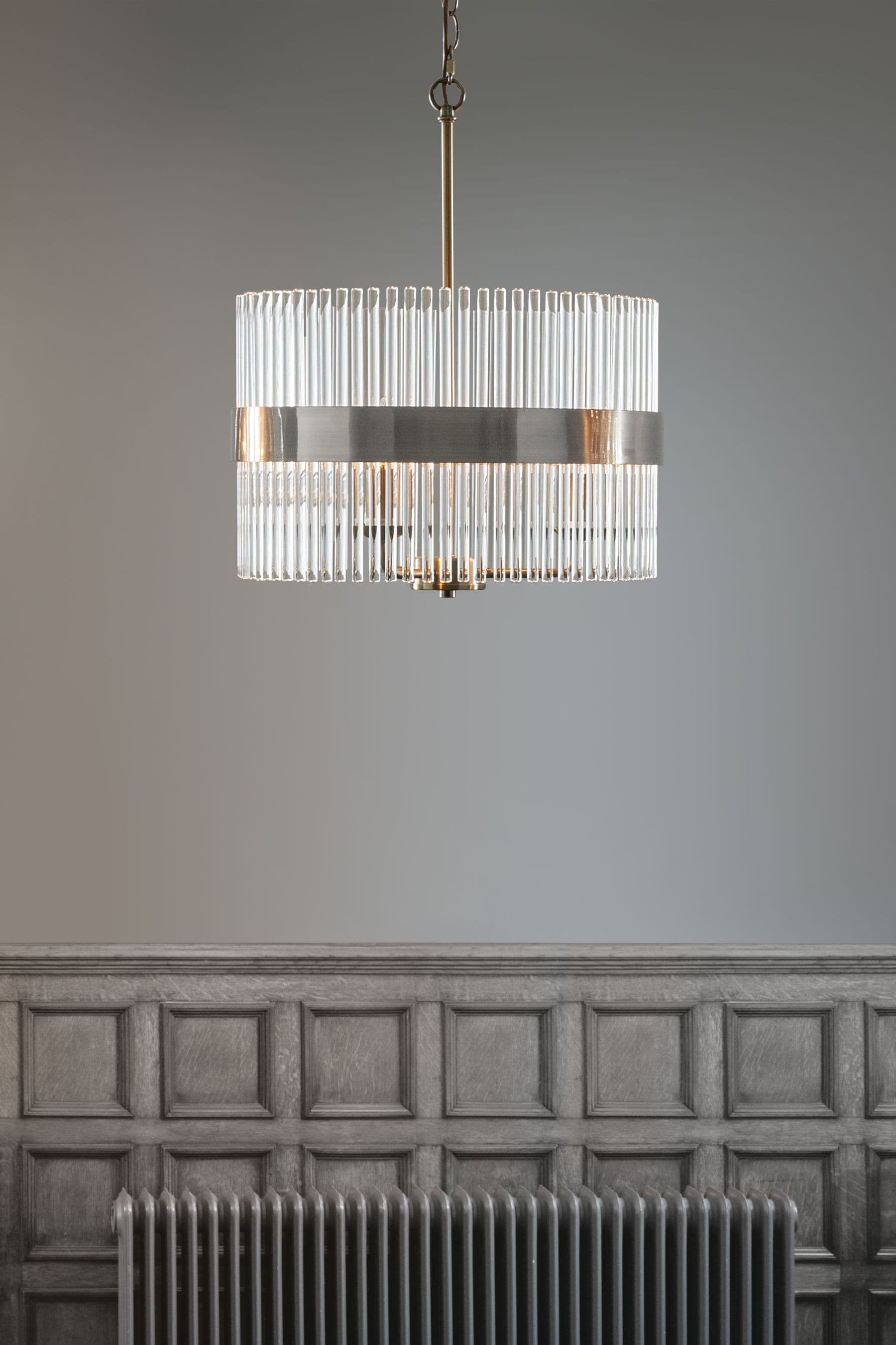 Buy Laura Ashley Chrome Alexa Pendant 3 Light Ceiling Light from the ...