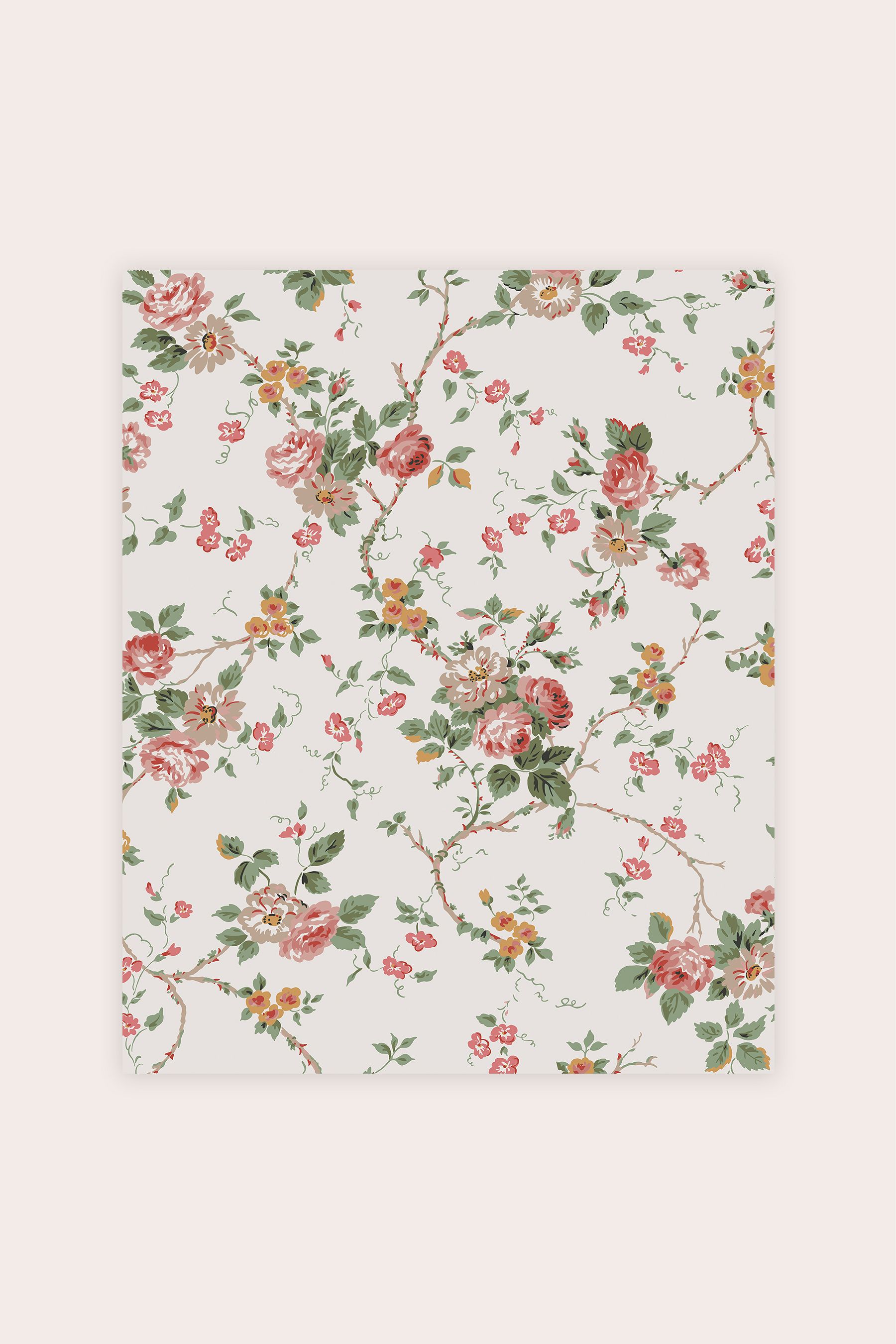 Buy Laura Ashley Antique Pink Mountney Garden Wallpaper from the Next ...
