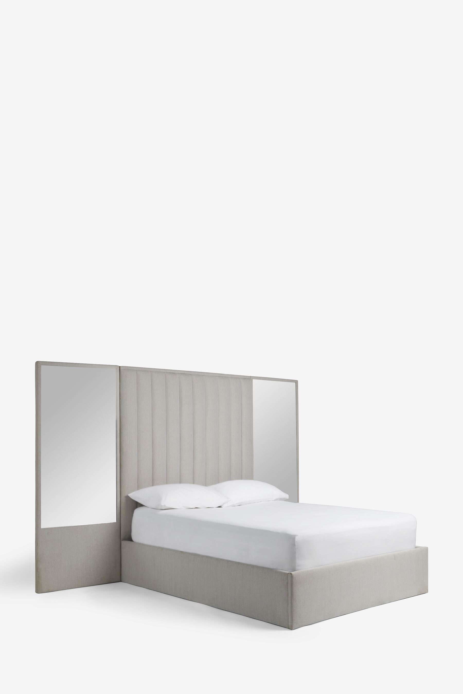 Buy Contemporary Blend Light Natural Cerys Upholstered Hotel Bed Frame ...