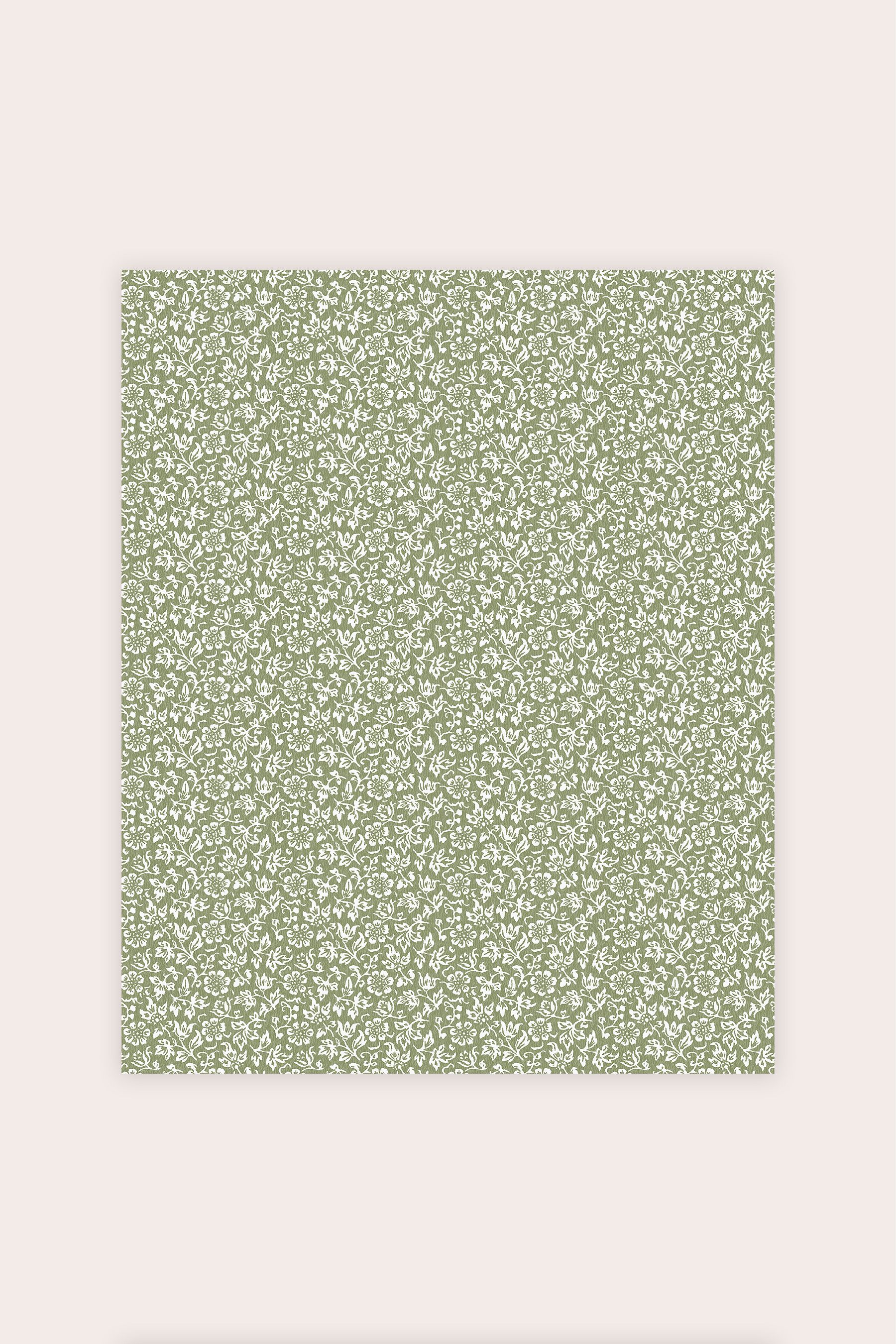 Buy Laura Ashley Moss Green Sweet Alyssum Wallpaper from the Next UK ...