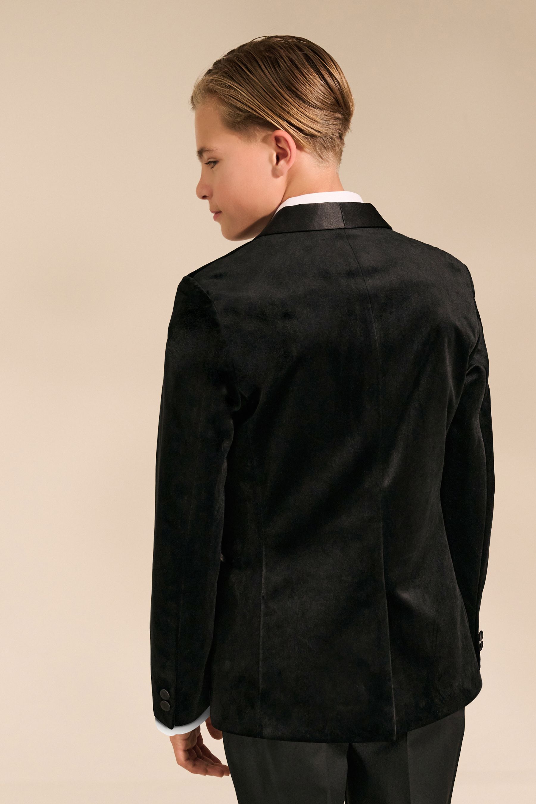 Buy Black Velvet Blazer 3 16yrs From The Next Uk Online Shop
