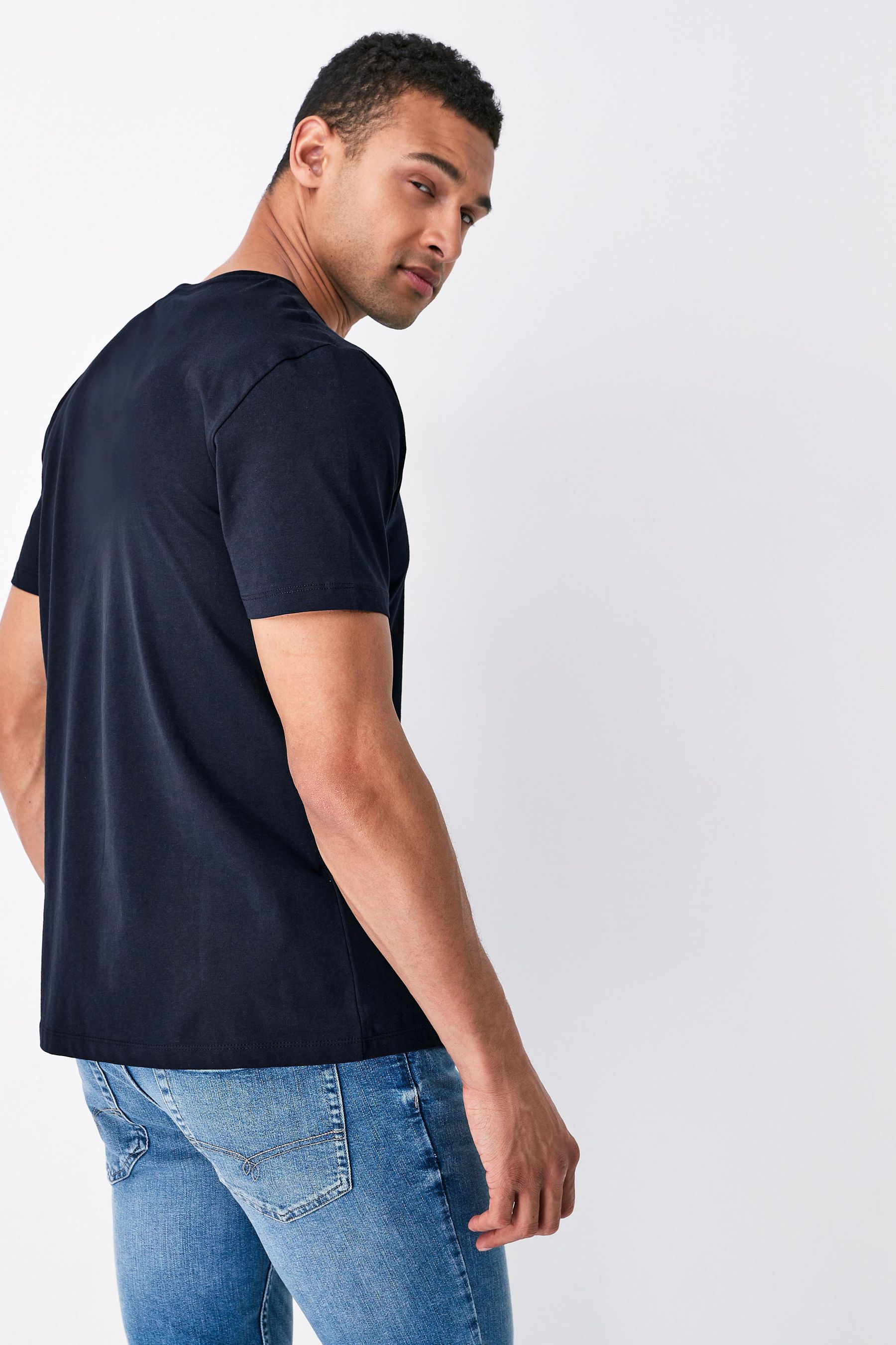 Buy Navy Blue Stag T-Shirt from Next Australia