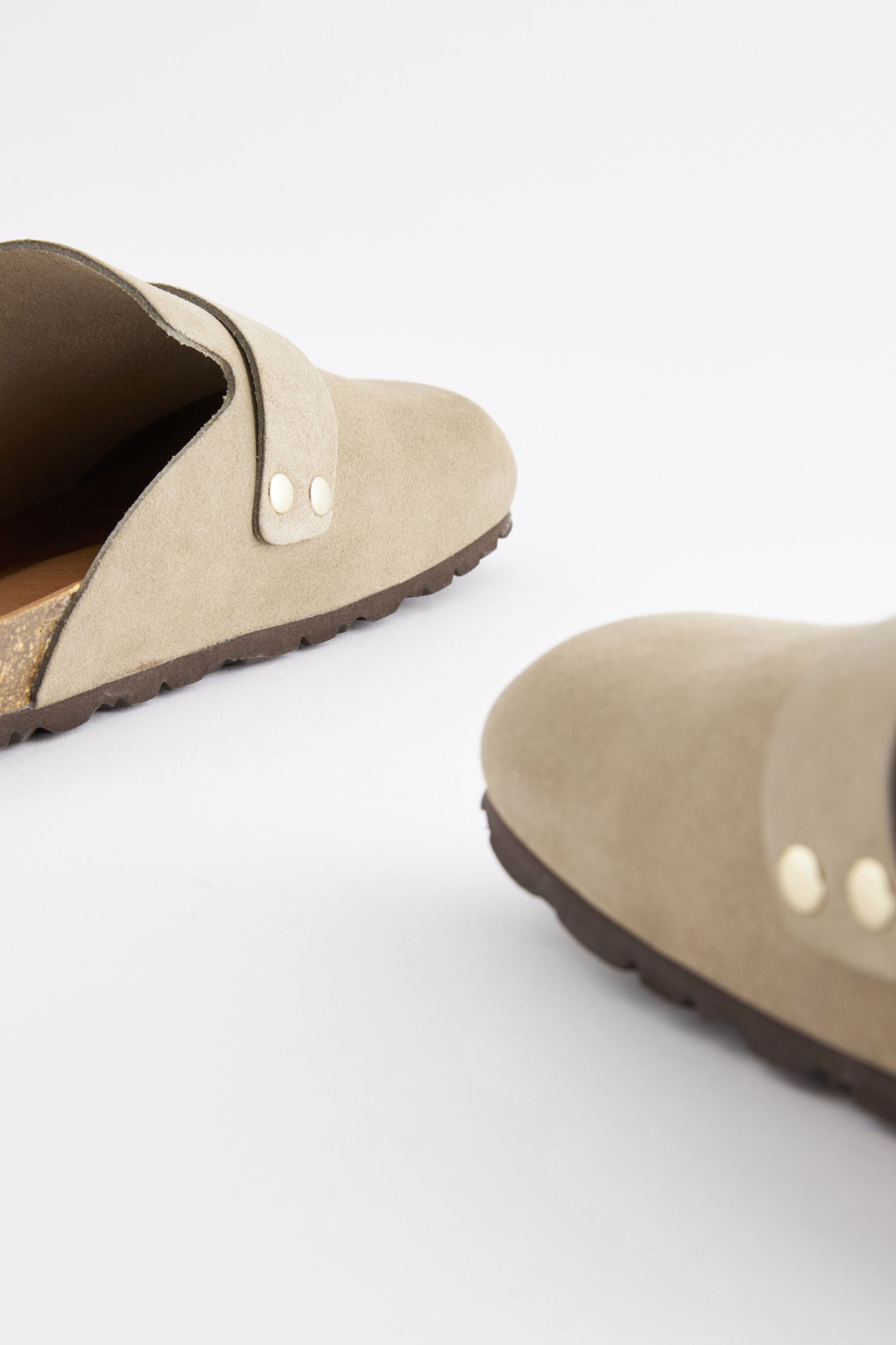 Buy Mink Brown Forever Comfort® Suede Footbed Clogs from the Next UK ...