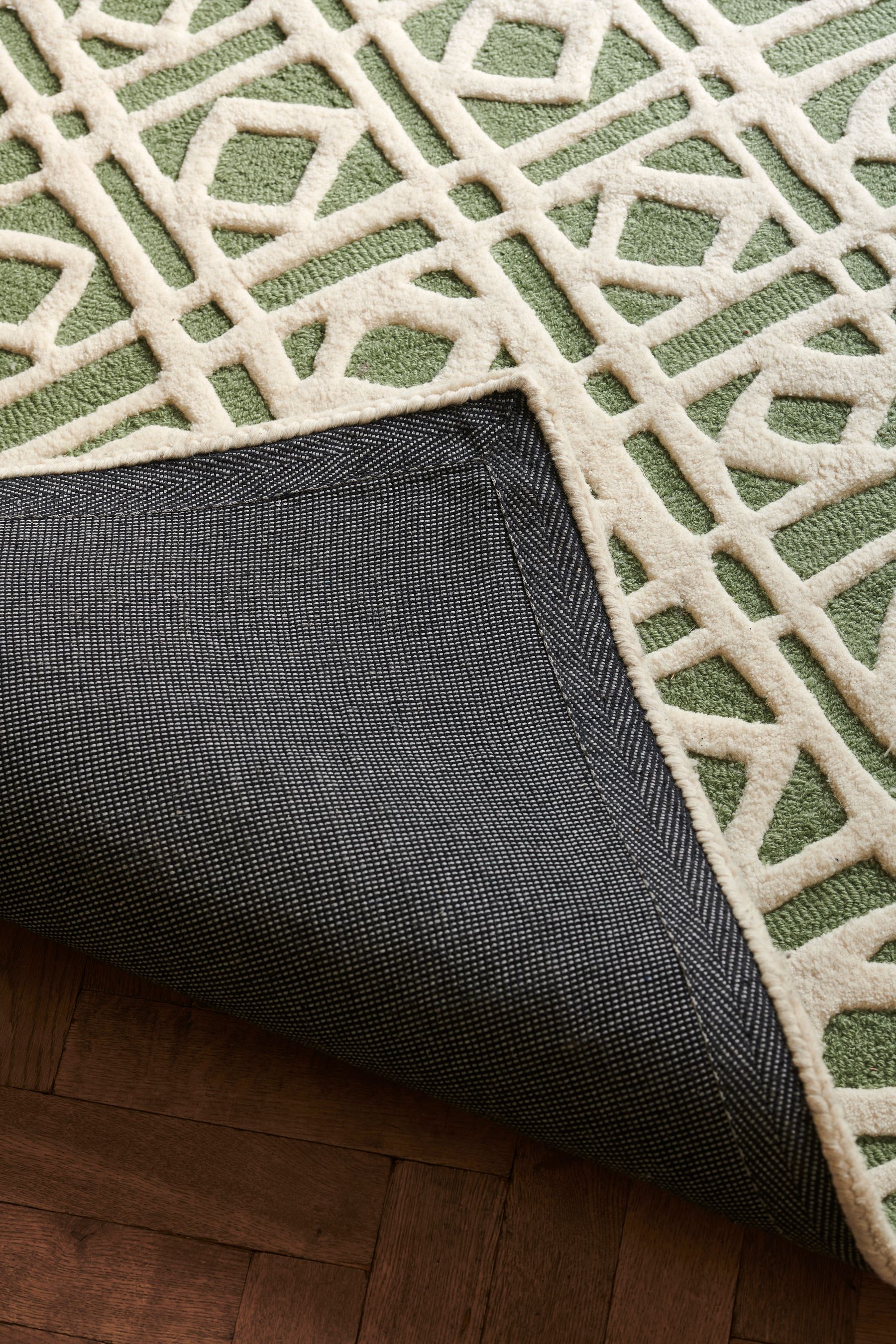 Buy Nina Campbell Aqua Blue Batik Check Rug from the Next UK online shop