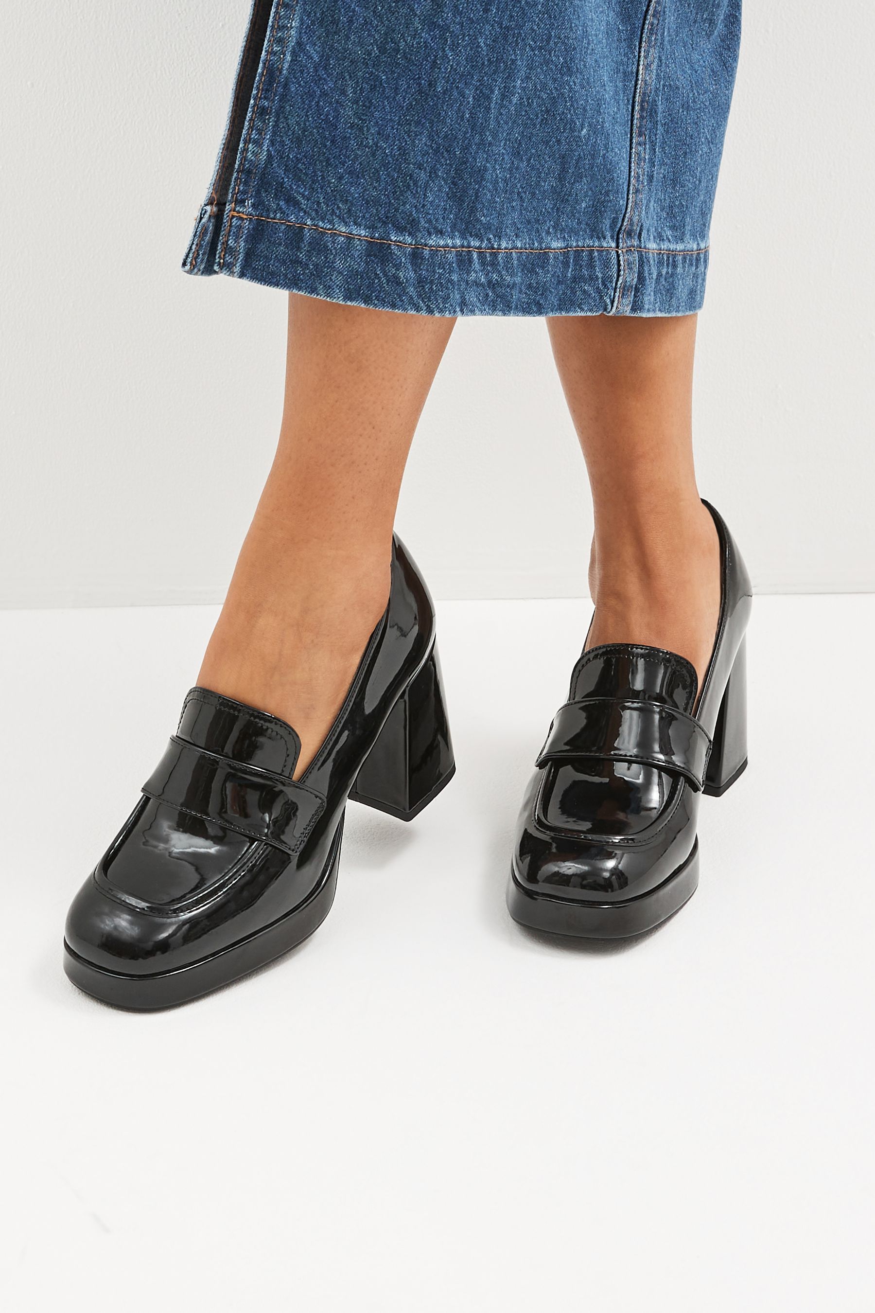 Buy Forever Comfort® Platform Loafers Heels from Next Austria